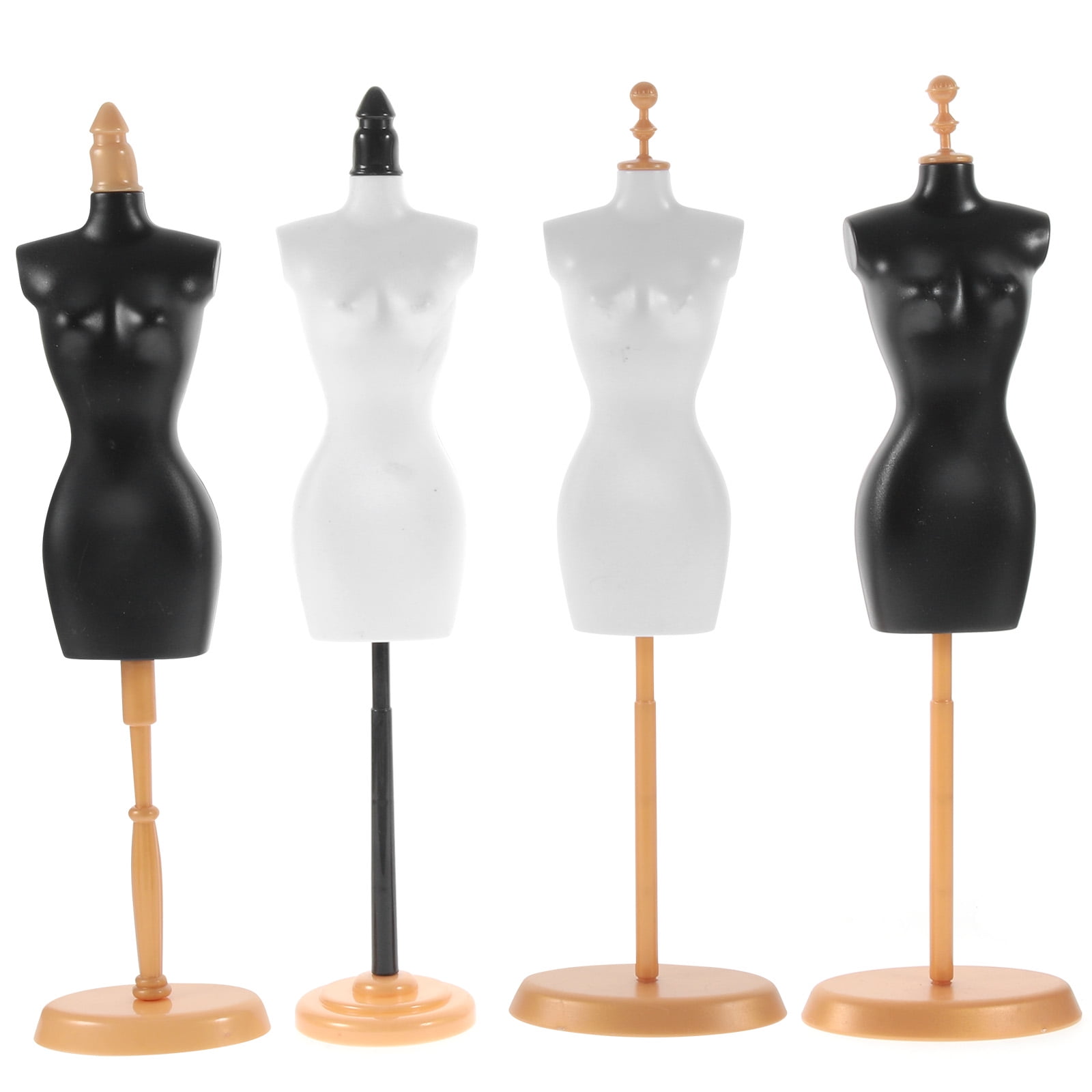 WRISTBIQUE Clothes Hanger Stands White Plastic 4Pcs 3X9.8In - Walmart.com