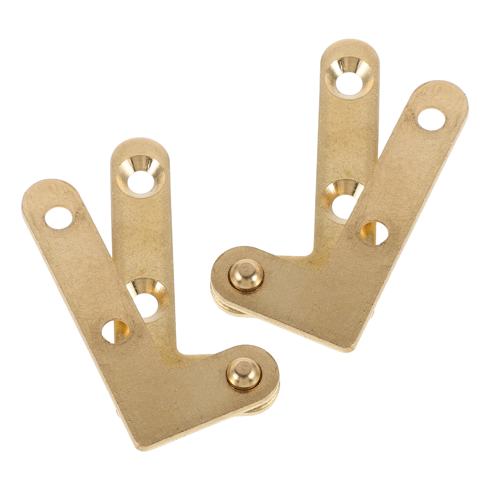 FRCOLOR 4 Pairs Antique Copper Hidden Door Hinges Retro Pivot Hinges ...