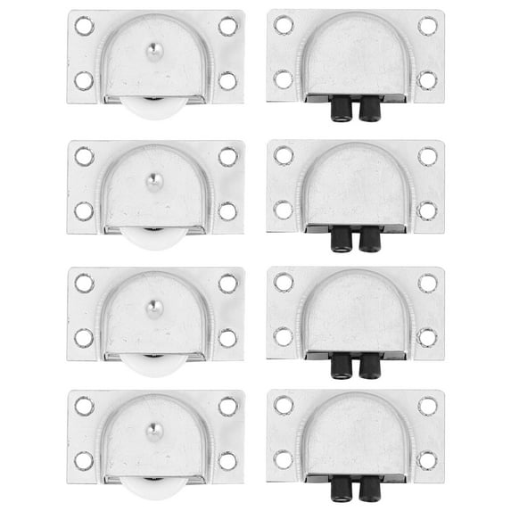FRCOLOR 4 Pairs Door Latch Sliding Wheel Adjustable Roller Furniture ...