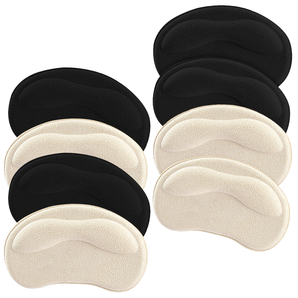 FRCOLOR 4 Pairs Self-adhesive Heel Cushion Inserts Pads Heels Shoe Glue ...
