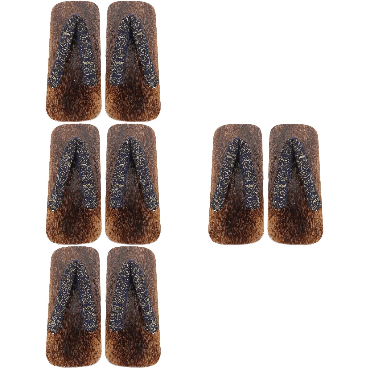 FRCOLOR 4 Pairs of Japanese Clog Shoes Wooden Clog Sandals Women Female ...