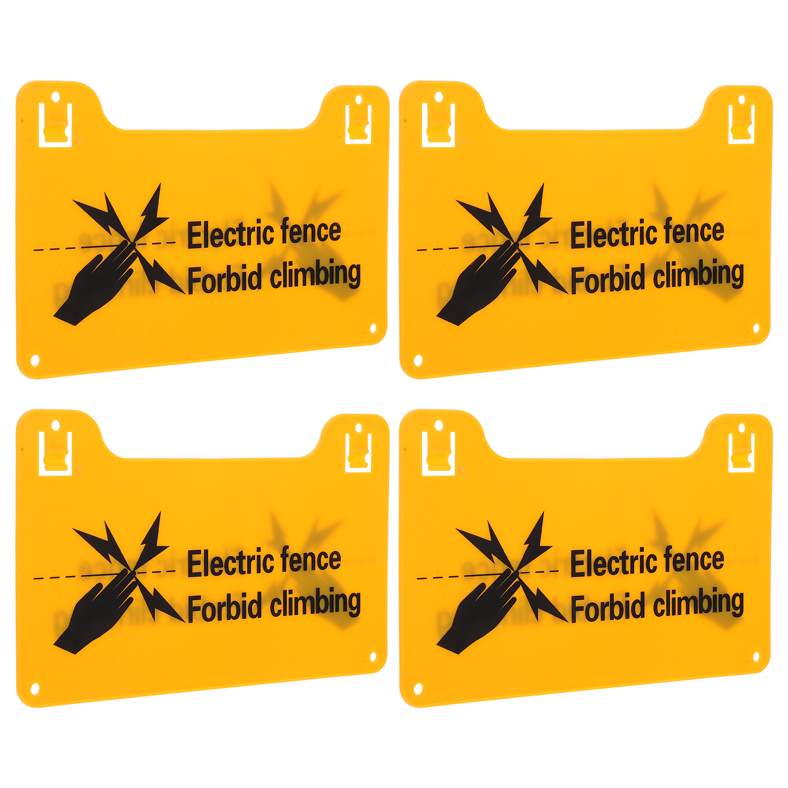 High Voltage Warning Sticker for Outdoor Use PVC Material Clear Vivid ...