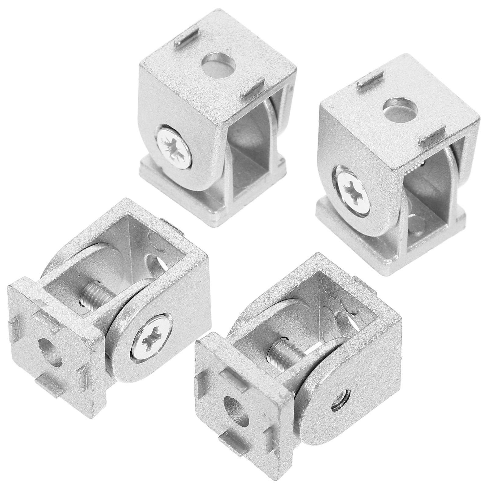 FRCOLOR 4 Pcs Aluminum Extrusion Black Connectors Outdoor Extruded ...
