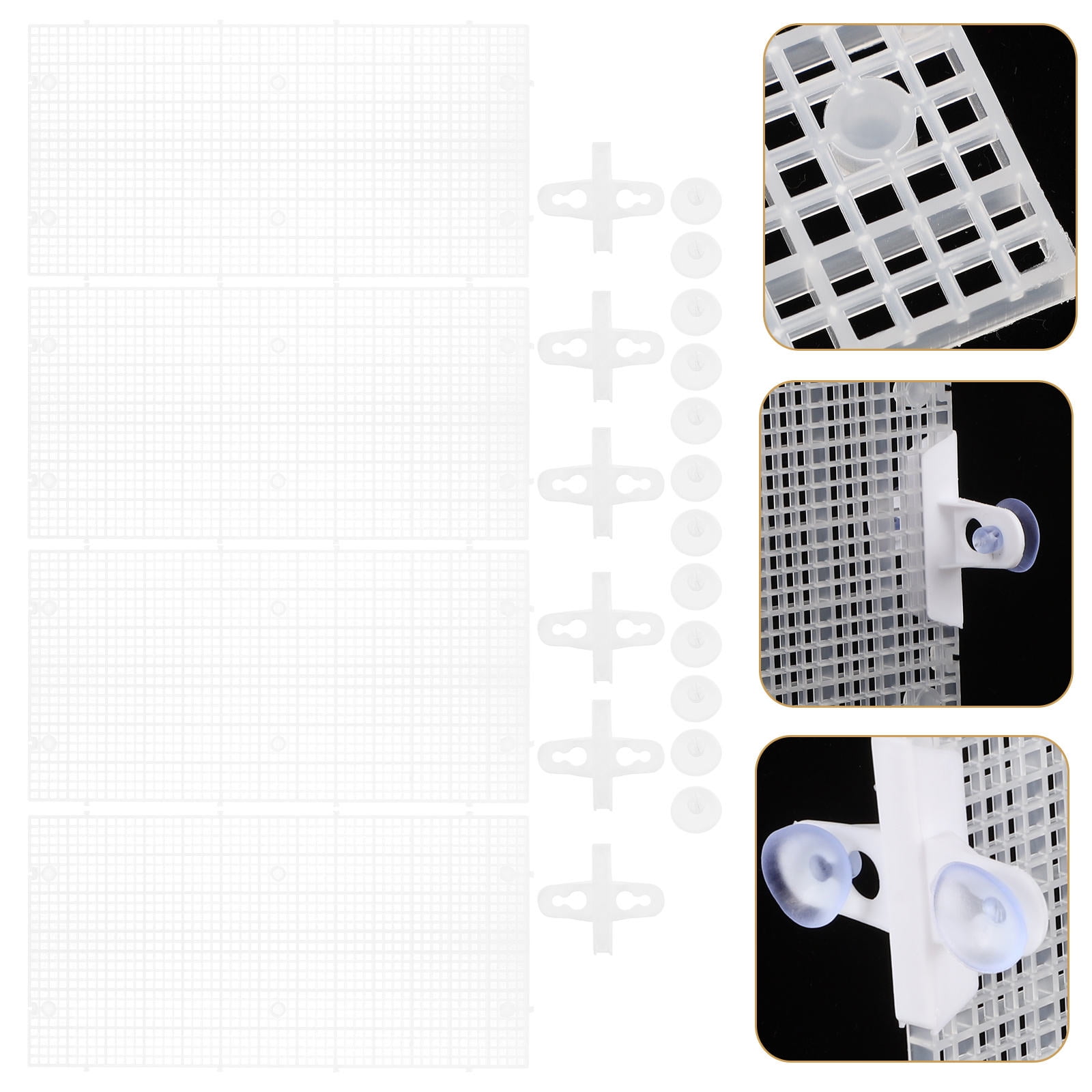 FRCOLOR 4 Pcs Aquarium Suction Cups Tropical Fish Tank Isolation Board ...