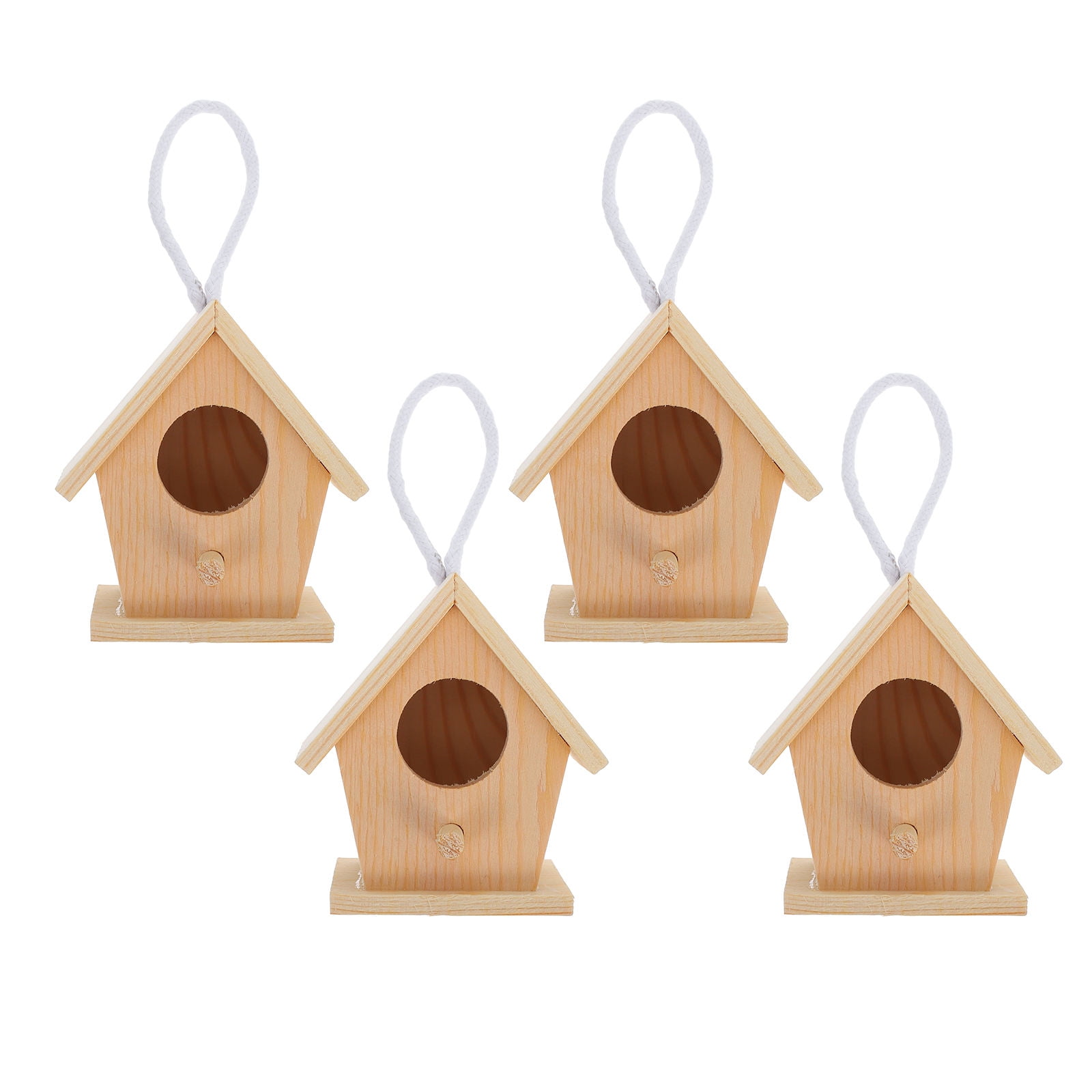 FRCOLOR 4 Pcs Aviary Bird Nesting Boxes Outdoor Birdhouse Decoration ...