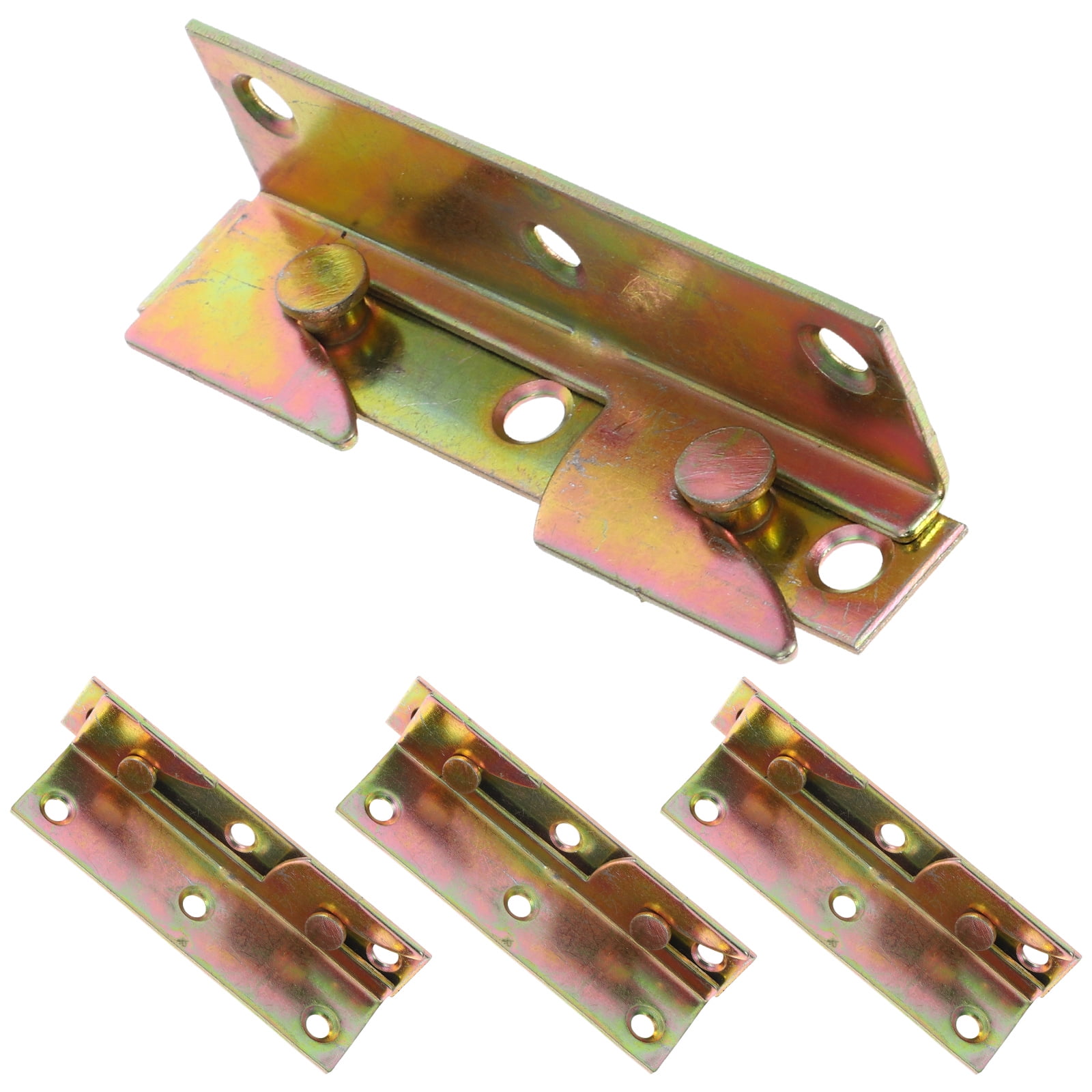 FRCOLOR 4 Pcs Bed Connection Hinge Rail Bracket Frame Shelf Clips ...