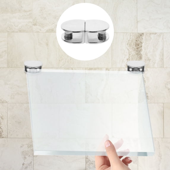 FRCOLOR 4 Pcs Bracket Clamp Glass Clip Easy Installation Brackets ...
