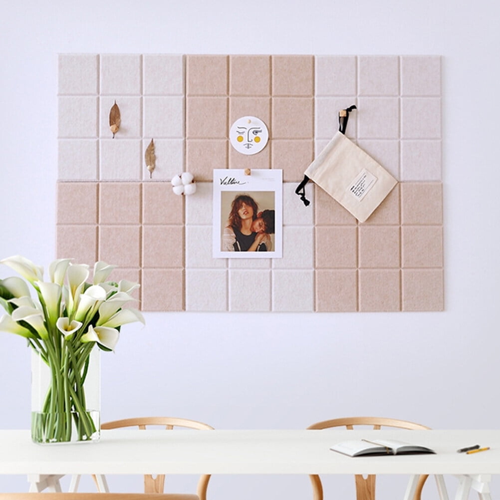 FRCOLOR 4 Pcs Bulletin Nine Grid Display Board Square Felt White Office ...