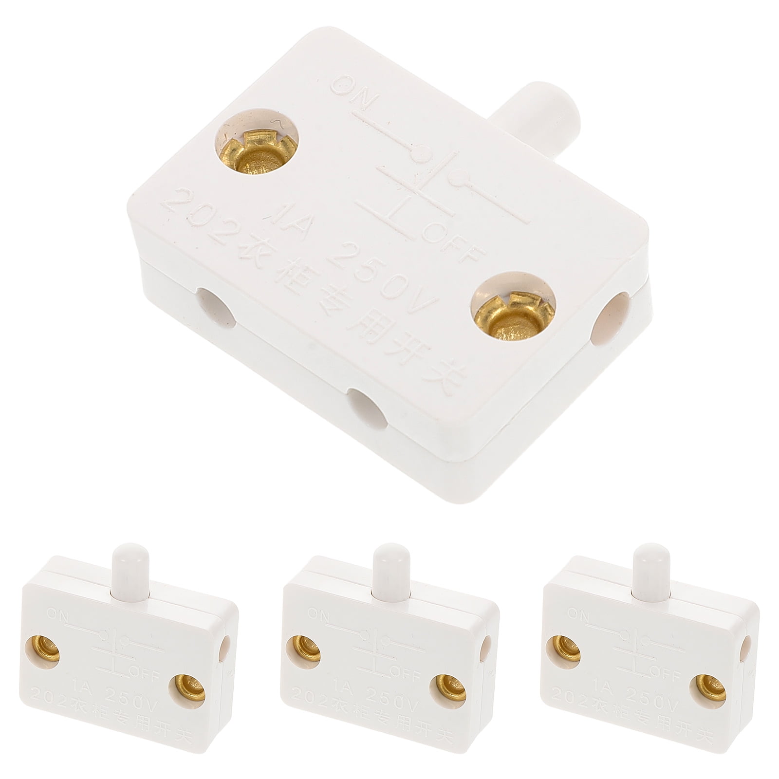 FRCOLOR 4 Pcs Cabinet Door Switch Closet Light Automatic Touch Door ...