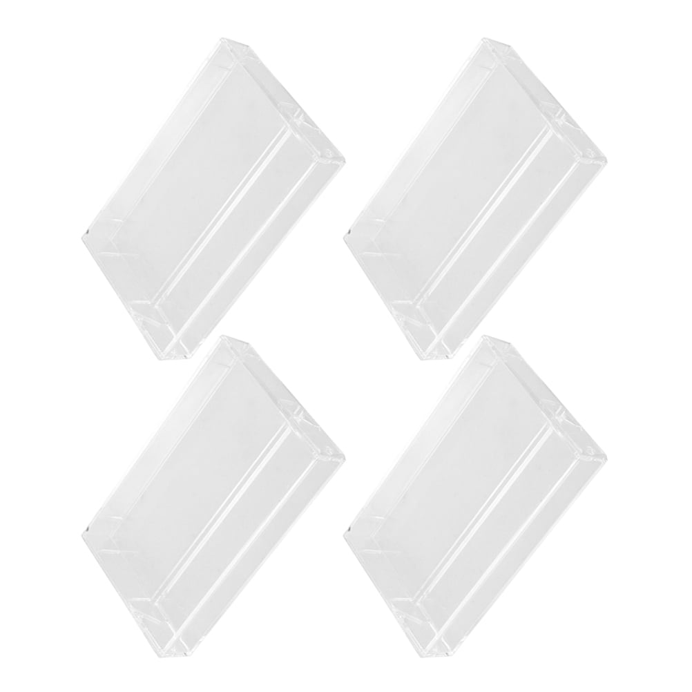 FRCOLOR 4 Pcs Cassette Holders Tape Playing Card Protector Retro ...