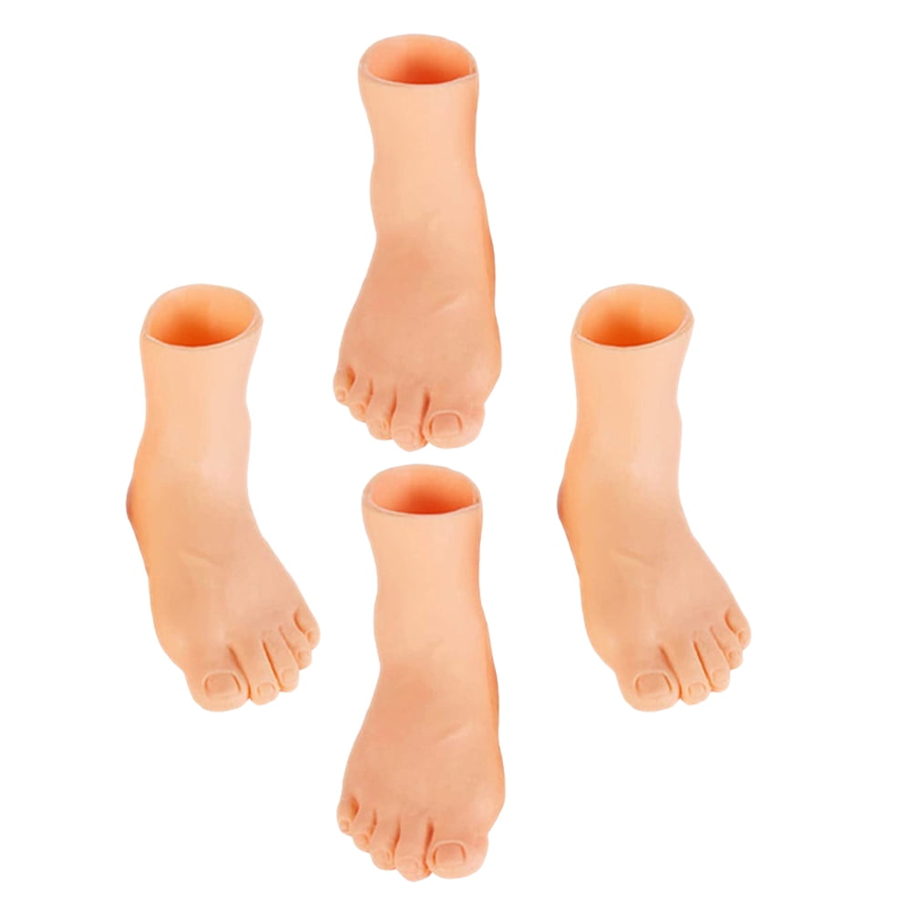 FRCOLOR 4 Pcs Cat Petting Finger Cots Left and Right Foot Puppets ...