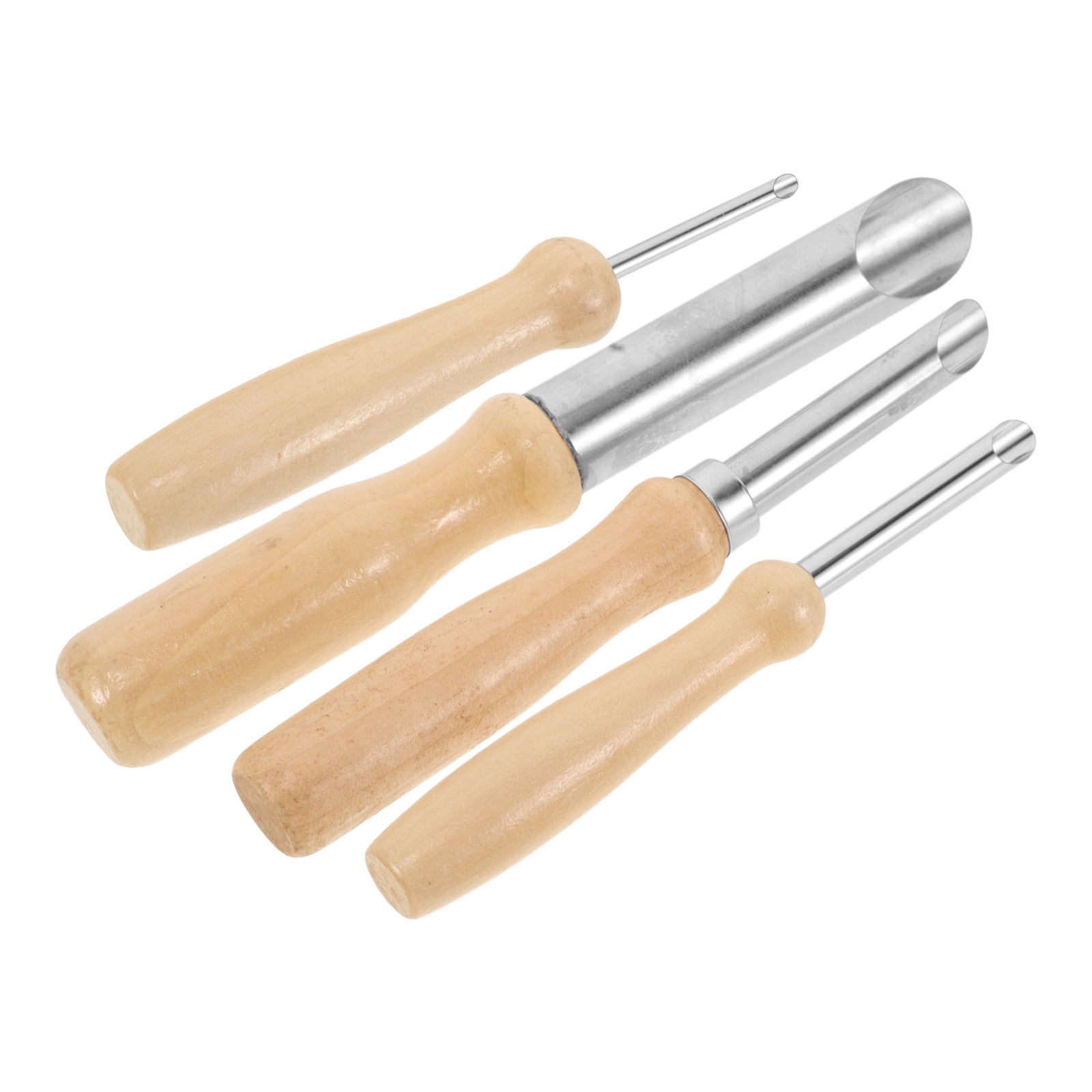 FRCOLOR 4 Pcs Clay Circular Hole Cutter Tool Set With Wood Handle ...