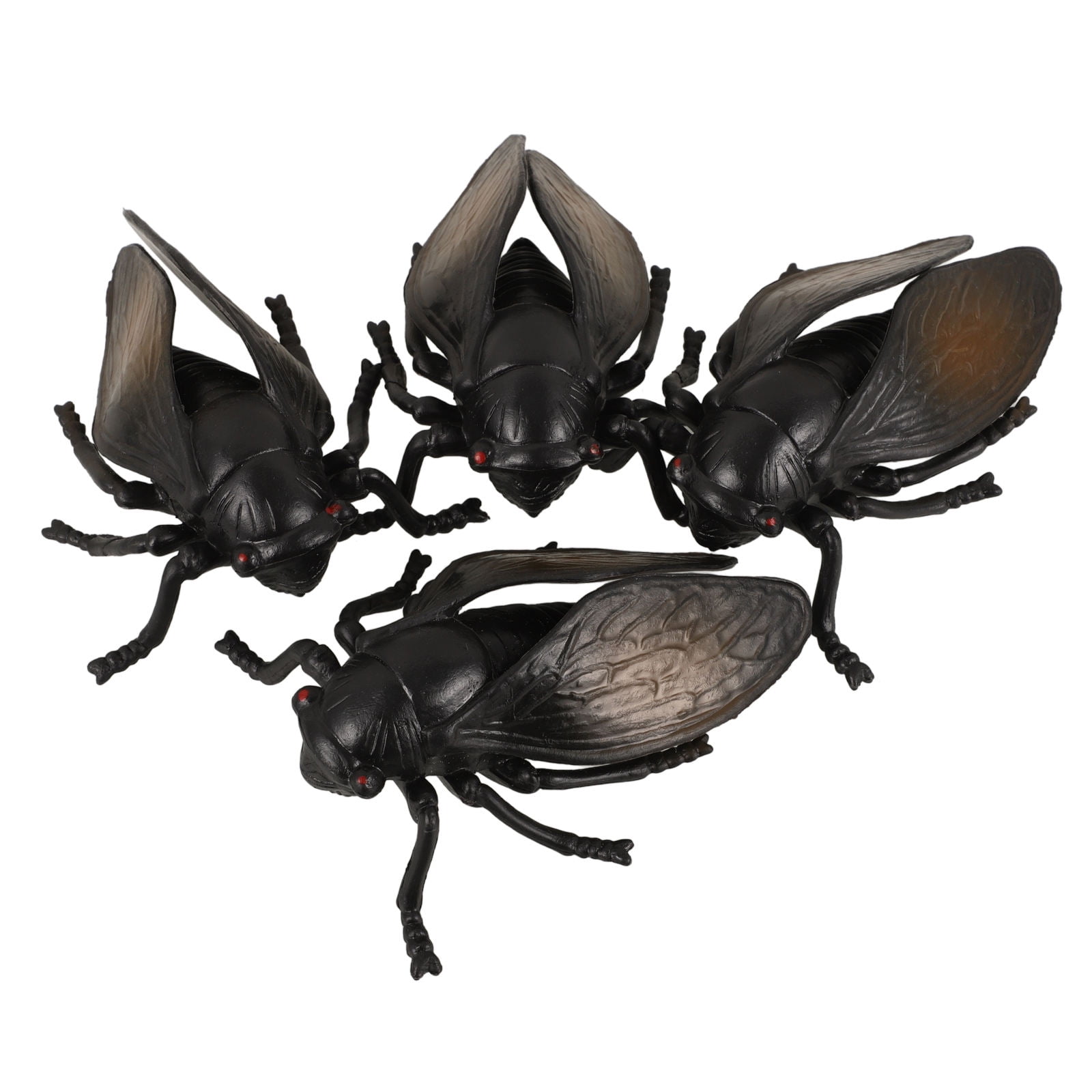 FRCOLOR 4 Pcs Desktop Cicadas Decoration Plastic Toy Model Prank Fake ...