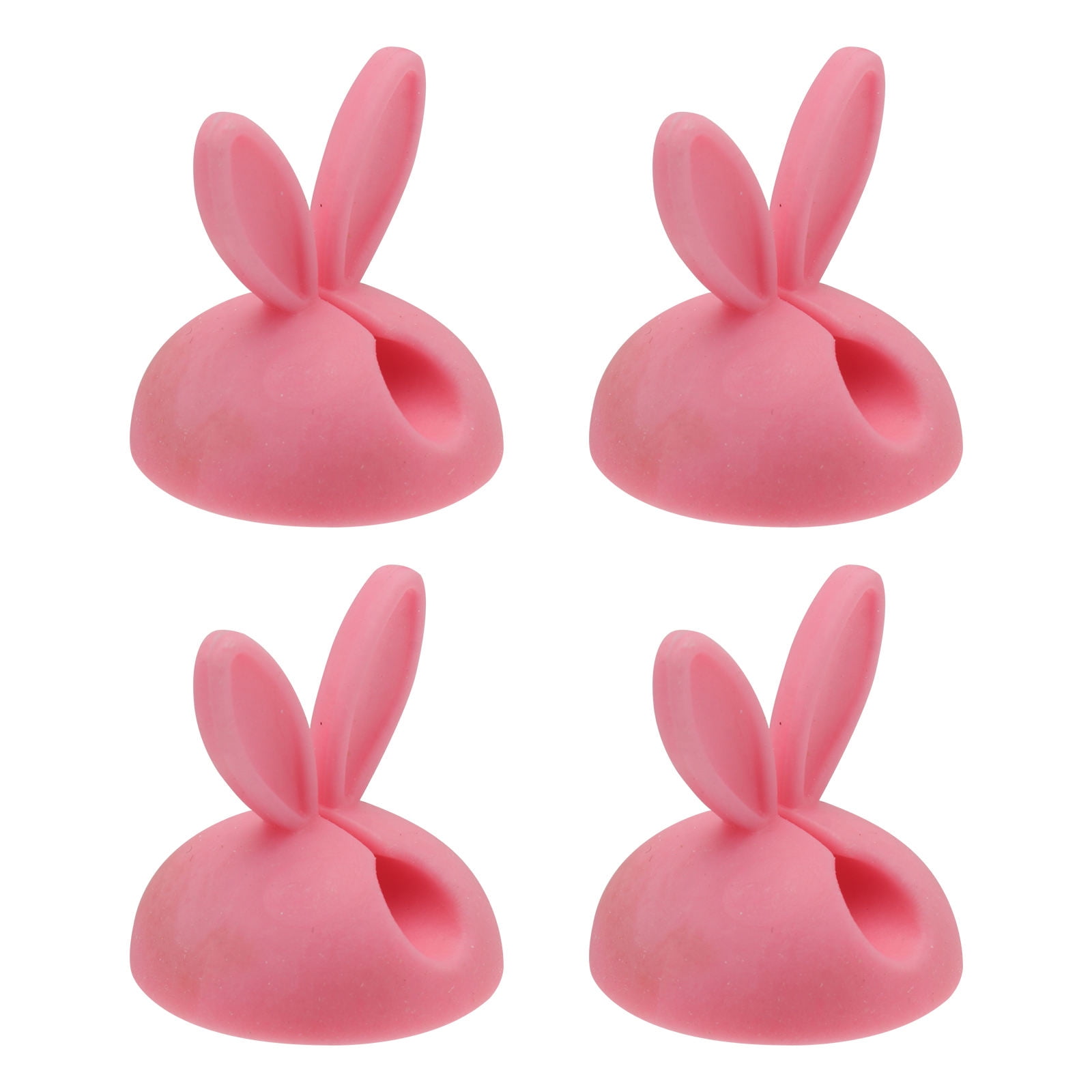 FRCOLOR 4 Pcs Desktop Rabbit Ear Fixer Silicone Wire Clip Holder ...