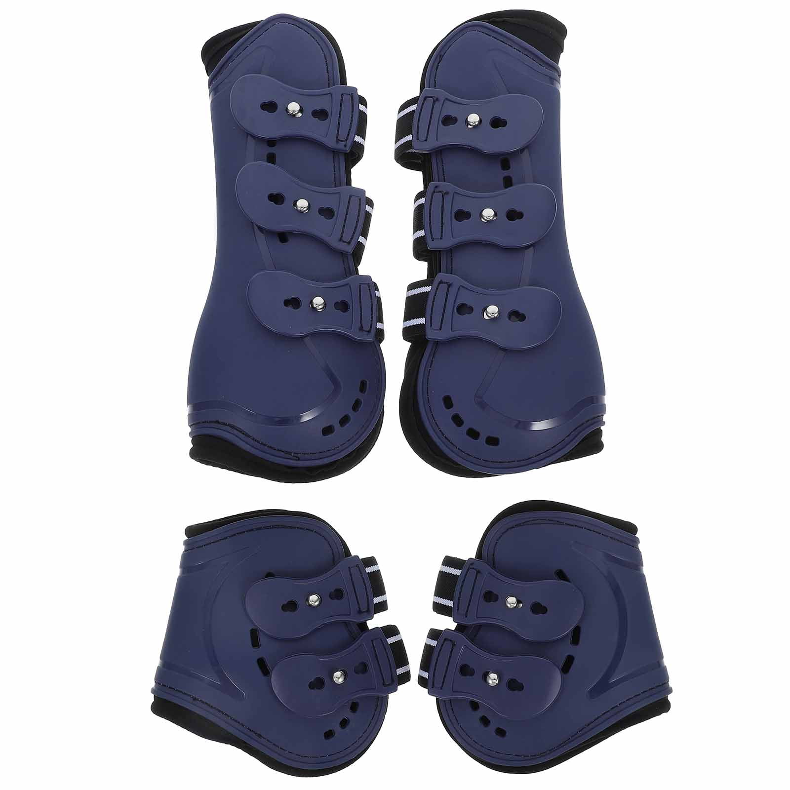 FRCOLOR 4 Pcs Horse Care Boots Open Front Jumping Tendon And Rear ...