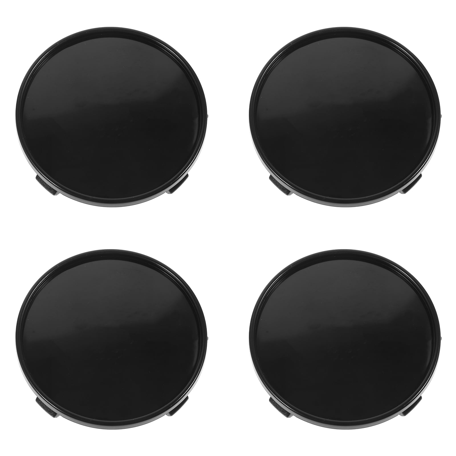 FRCOLOR 4 Pcs Hub Caps Wheel Center Caps Hubcaps 6.00X6.00X1.00CM Black ...