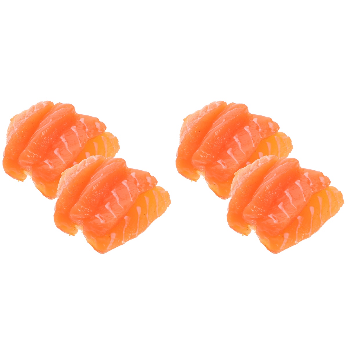 FRCOLOR 4 Pcs Lifelike Salmon Slices Models Simulation Salmon Models ...