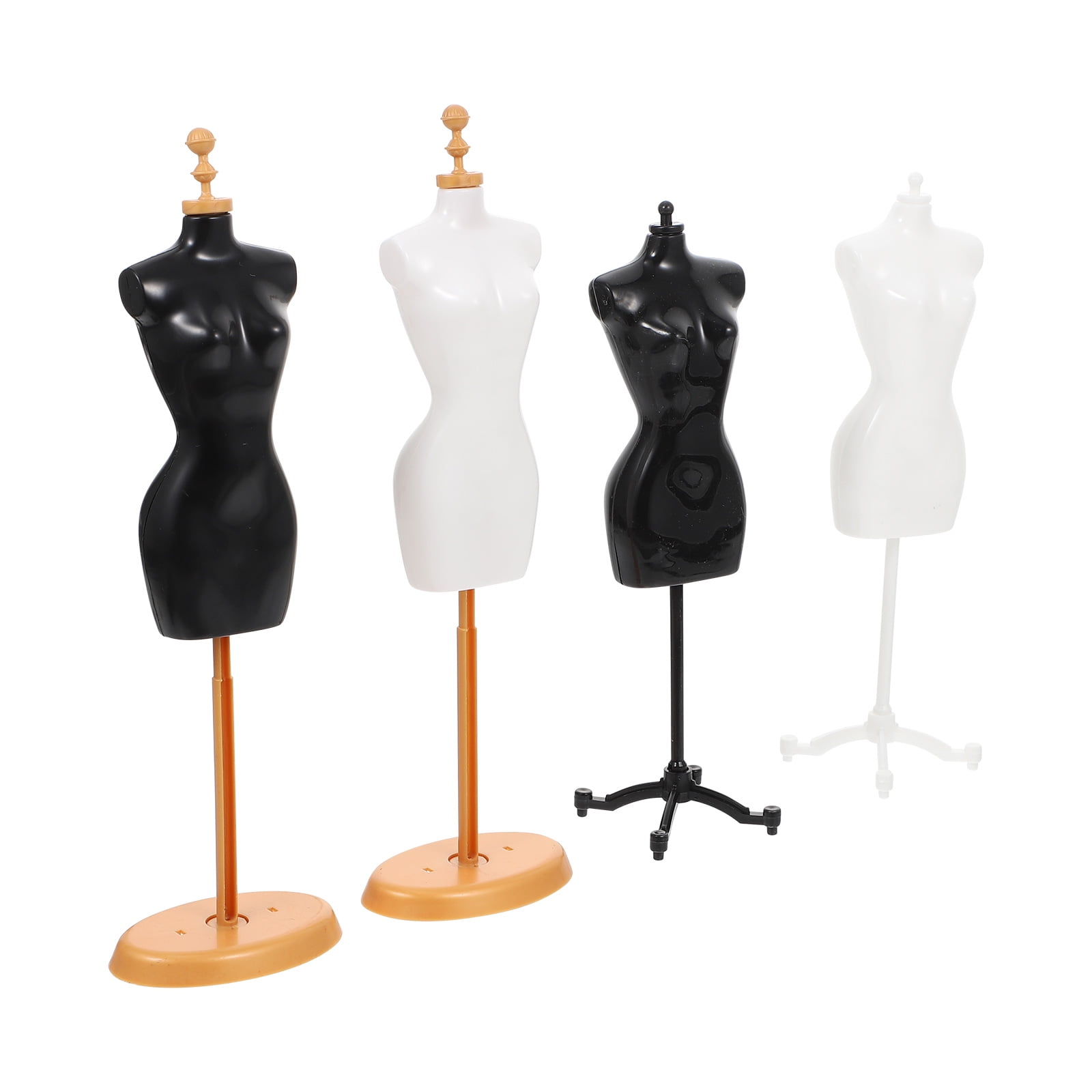 FRCOLOR 4 Pcs Mini Display Rack Mannequin Bracket Outfits Dollhouse ...