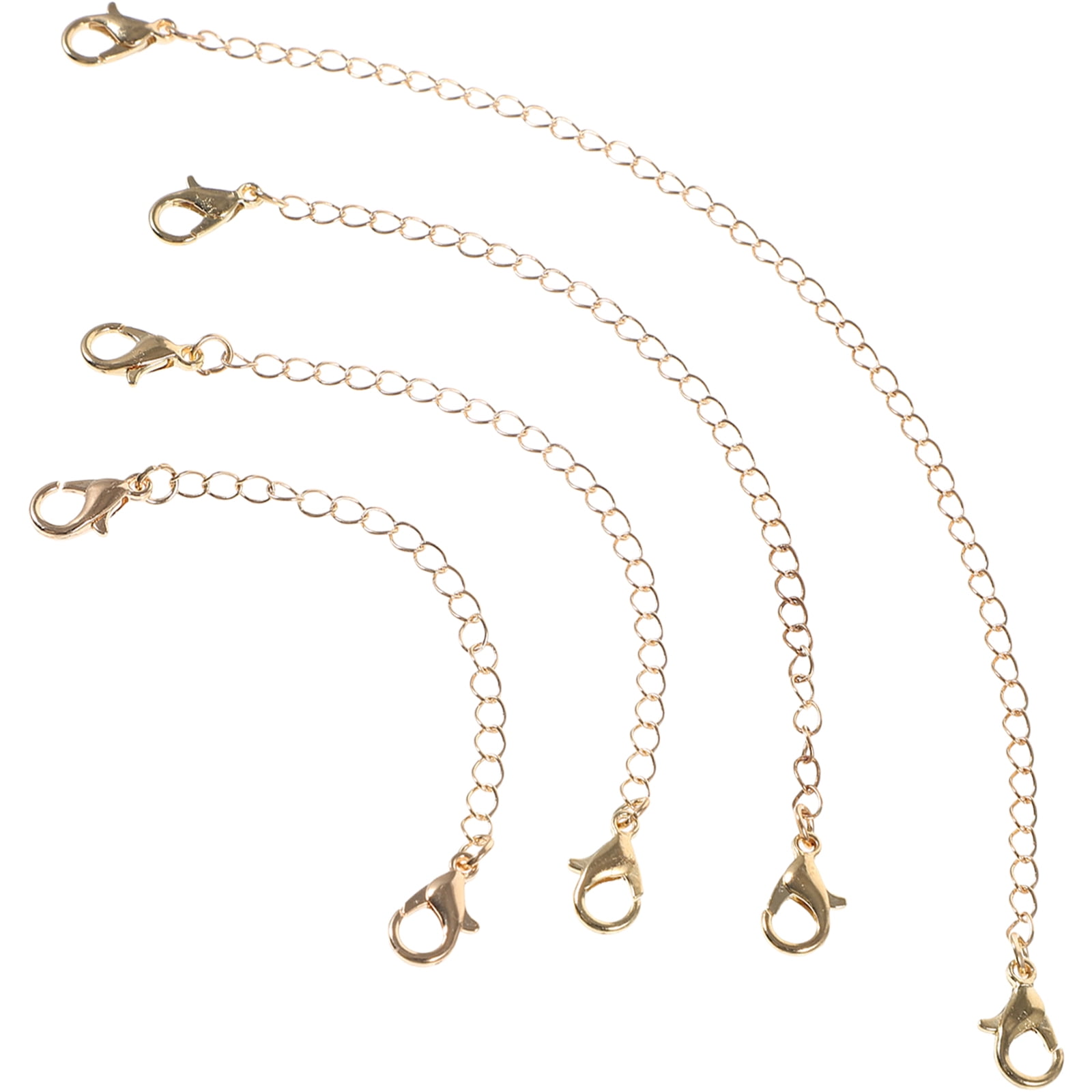 FRCOLOR 4 Pcs Necklace Extenders Layered Chain Lobster Clasp - Walmart.com