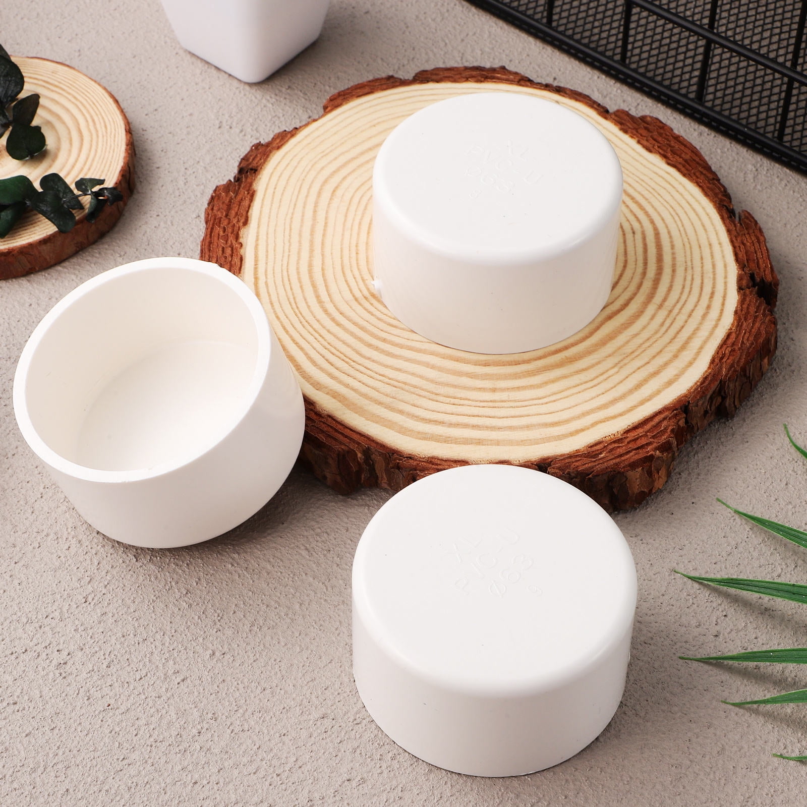 FRCOLOR 4 Pcs Pvc Pipe Caps Pipe End Cap Fitting Adapter Pipe Plug ...