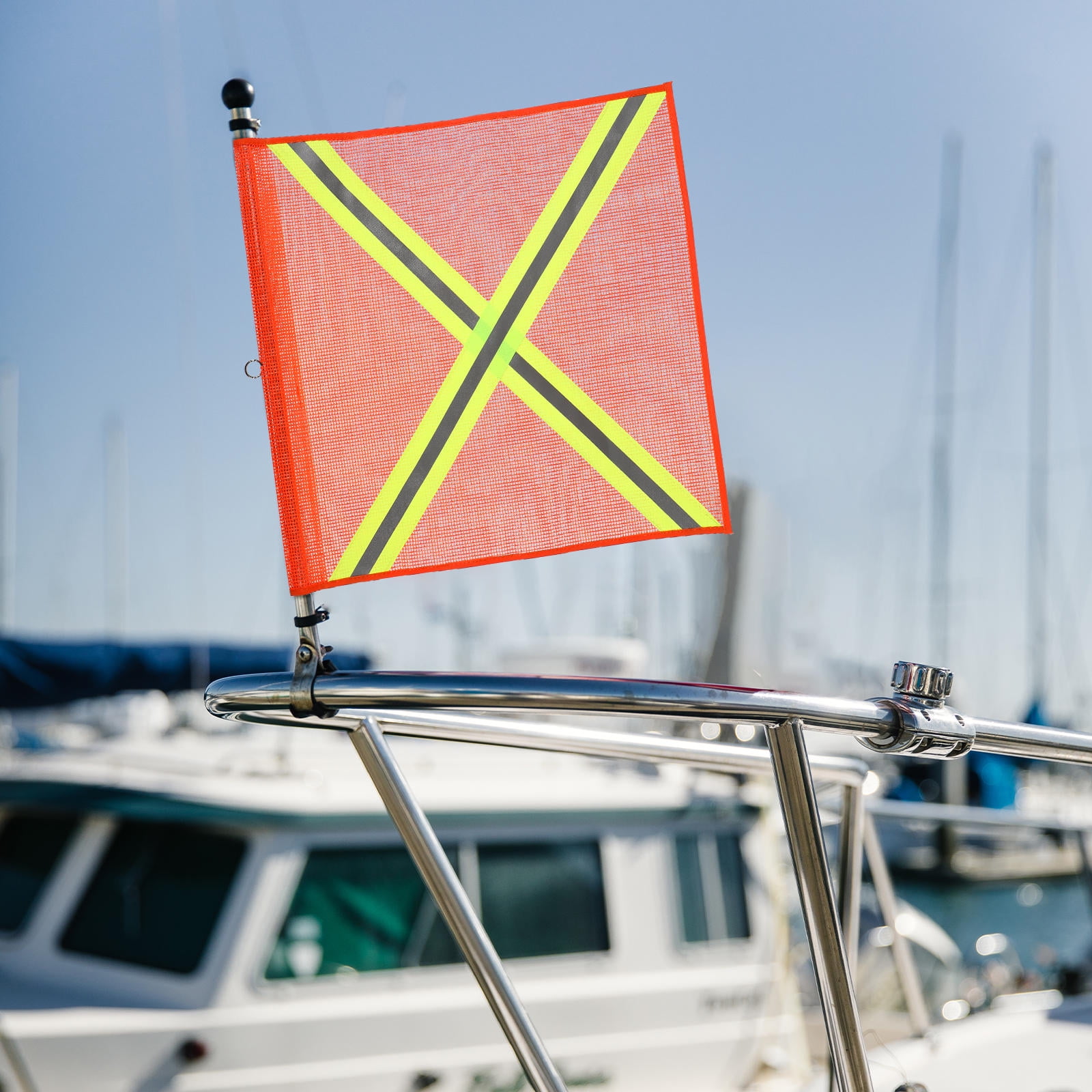 FRCOLOR 4 Pcs Safety Banner Flags Reflective Flag For Vehicles ...