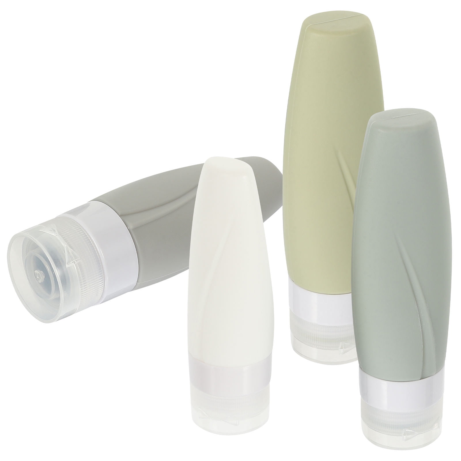 FRCOLOR 4 Pcs Silicone Bottle Set Soap Dispenser Hair Conditioner ...