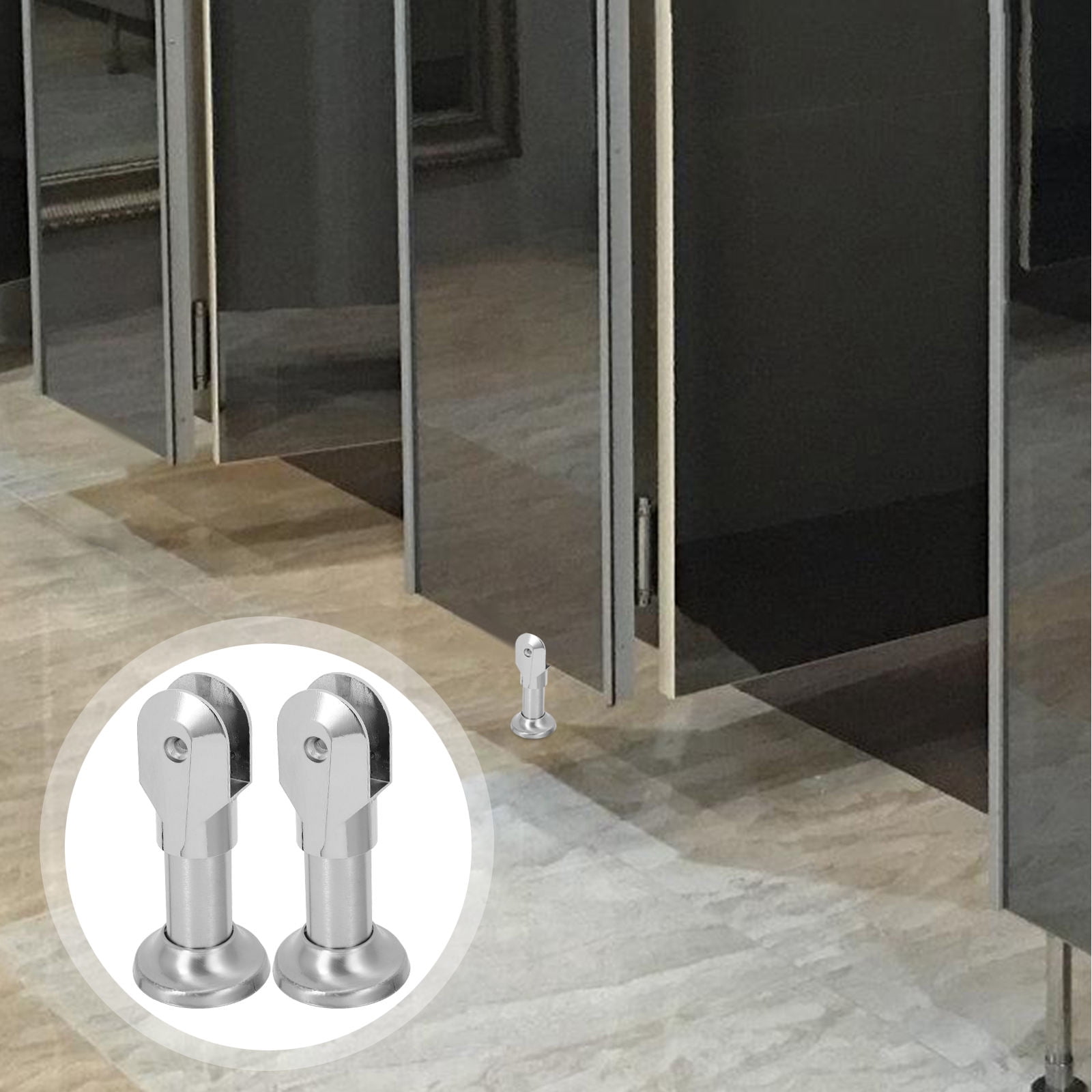 FRCOLOR 4 Pcs Stainless Steel Partition Bracket Toilet Holder Foot ...