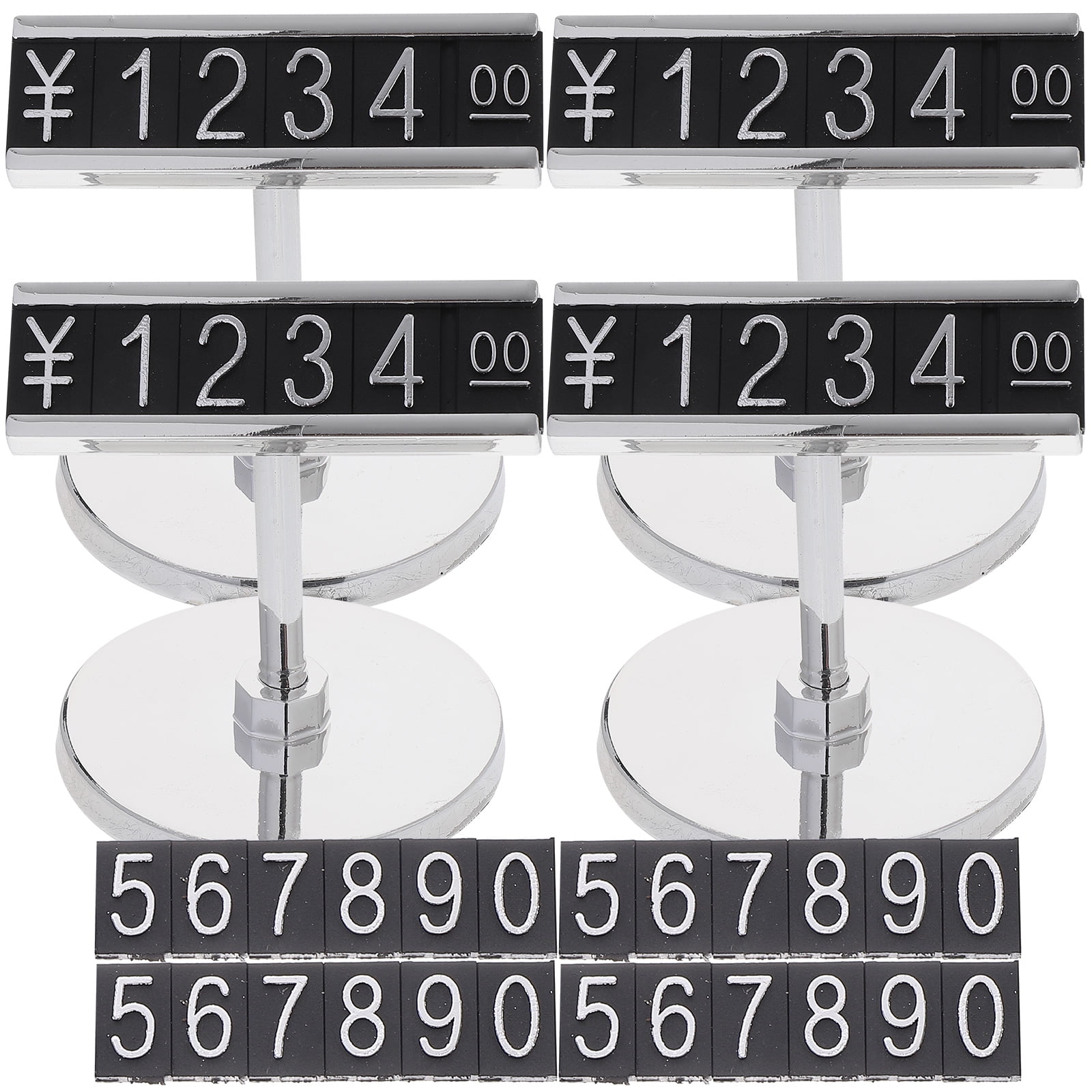 FRCOLOR 4 Pcs Supermarket Shelf Price Tags Display Stand Pantry Labels ...
