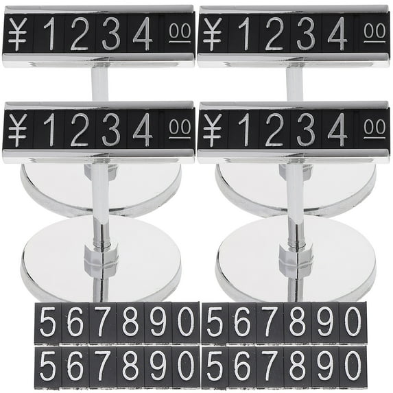 FRCOLOR 4 Pcs Supermarket Shelf Price Tags Display Stand Pantry Labels ...