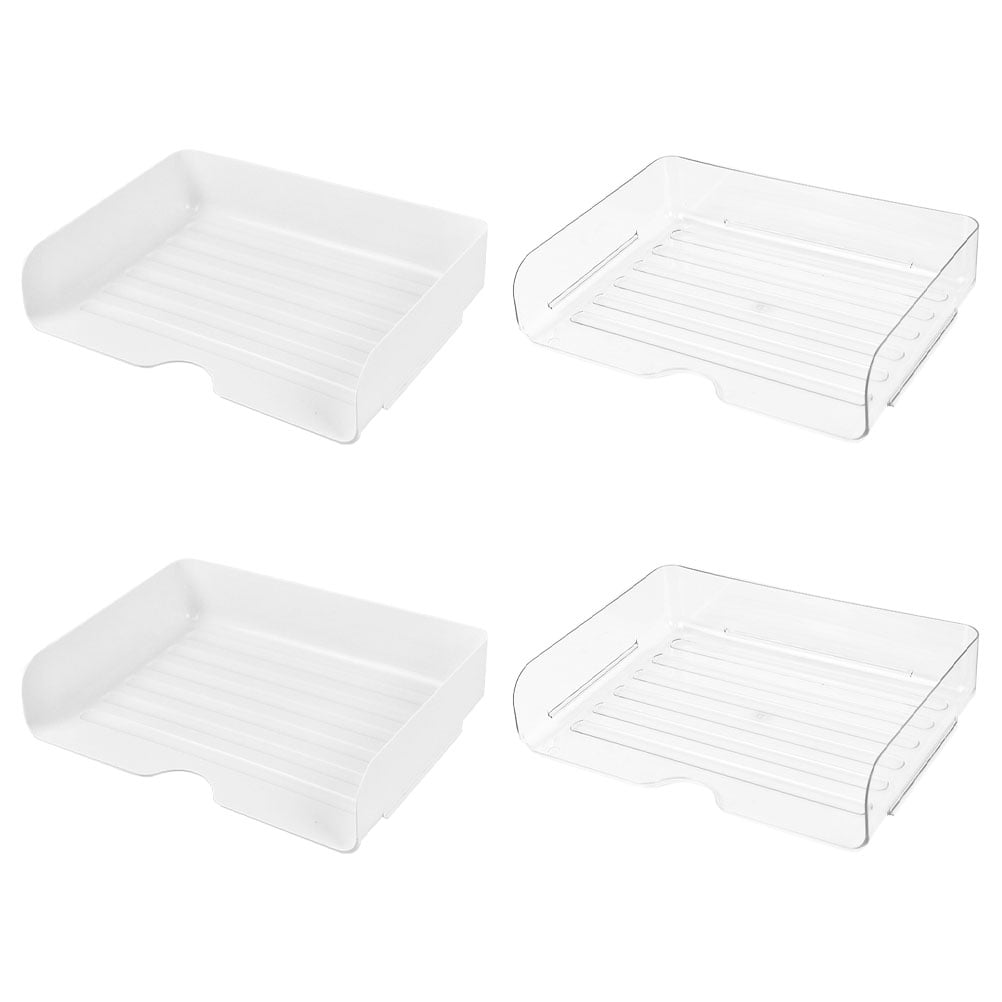 FRCOLOR 4 Pcs Table Expander Picture Hanging System File Storage Tray ...