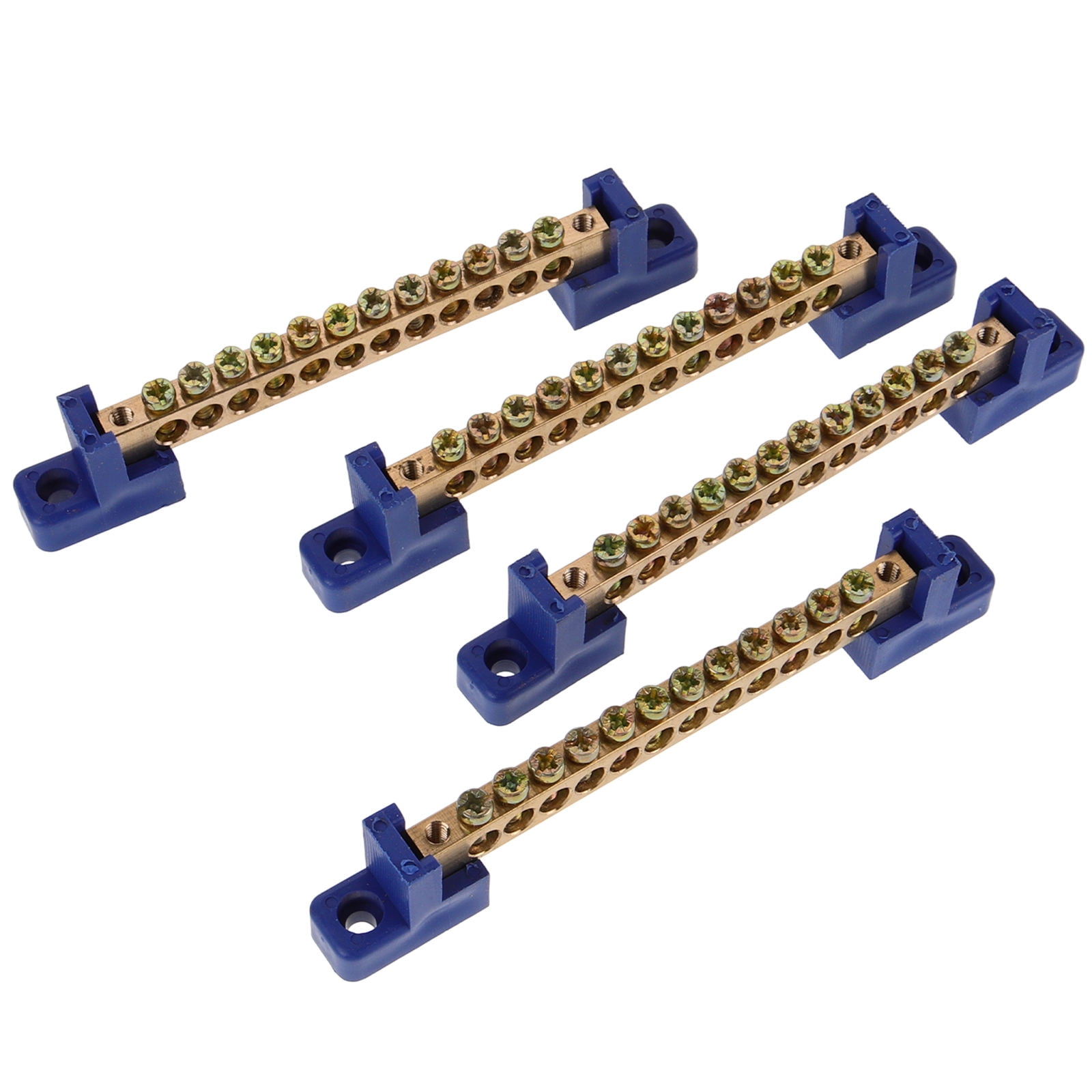 FRCOLOR 4 Pcs Terminal Positions Ground Bus Bar Kit Copper - Walmart.com