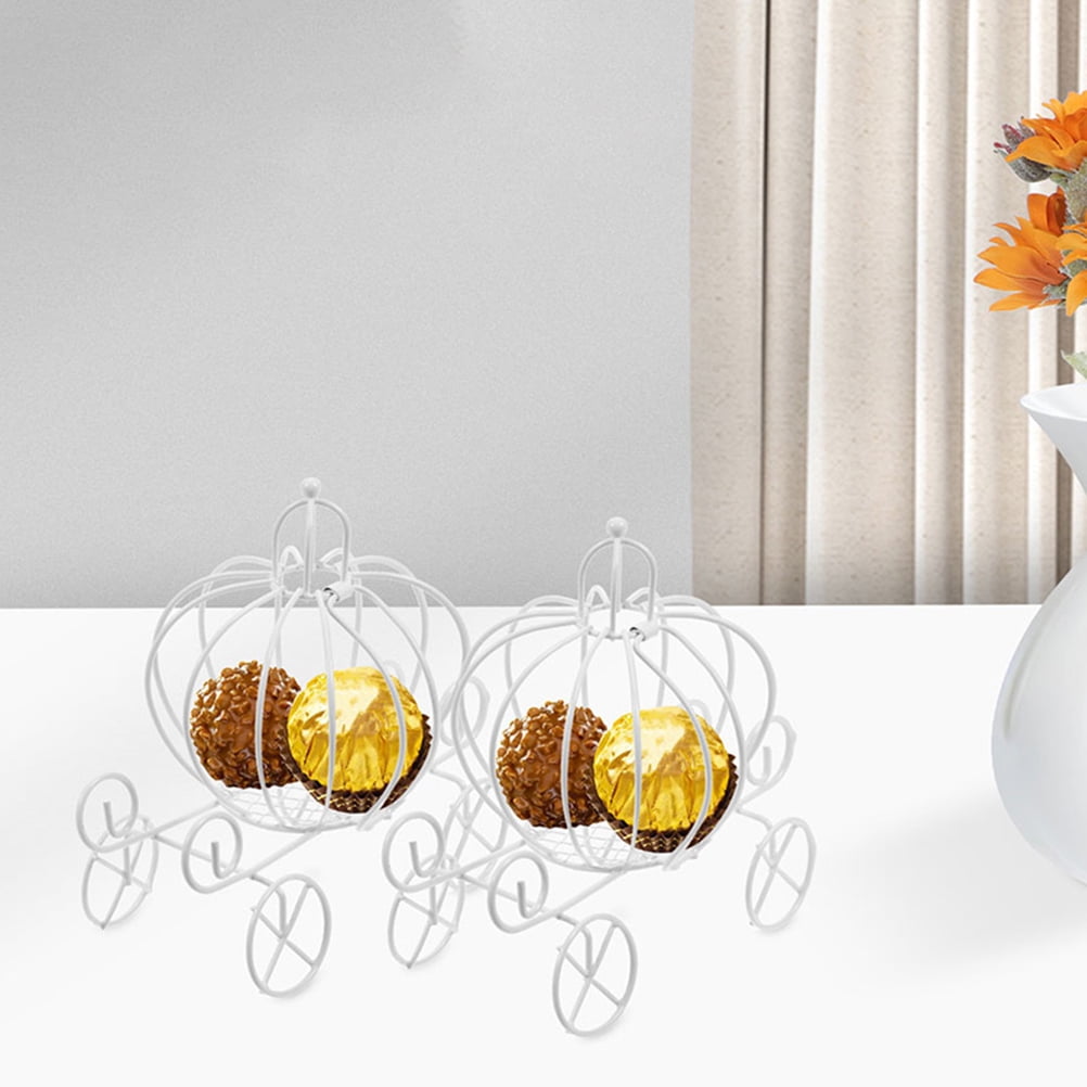 FRCOLOR 4 Pcs Wedding Carriage Candy Box Princess Centerpiece Cart ...