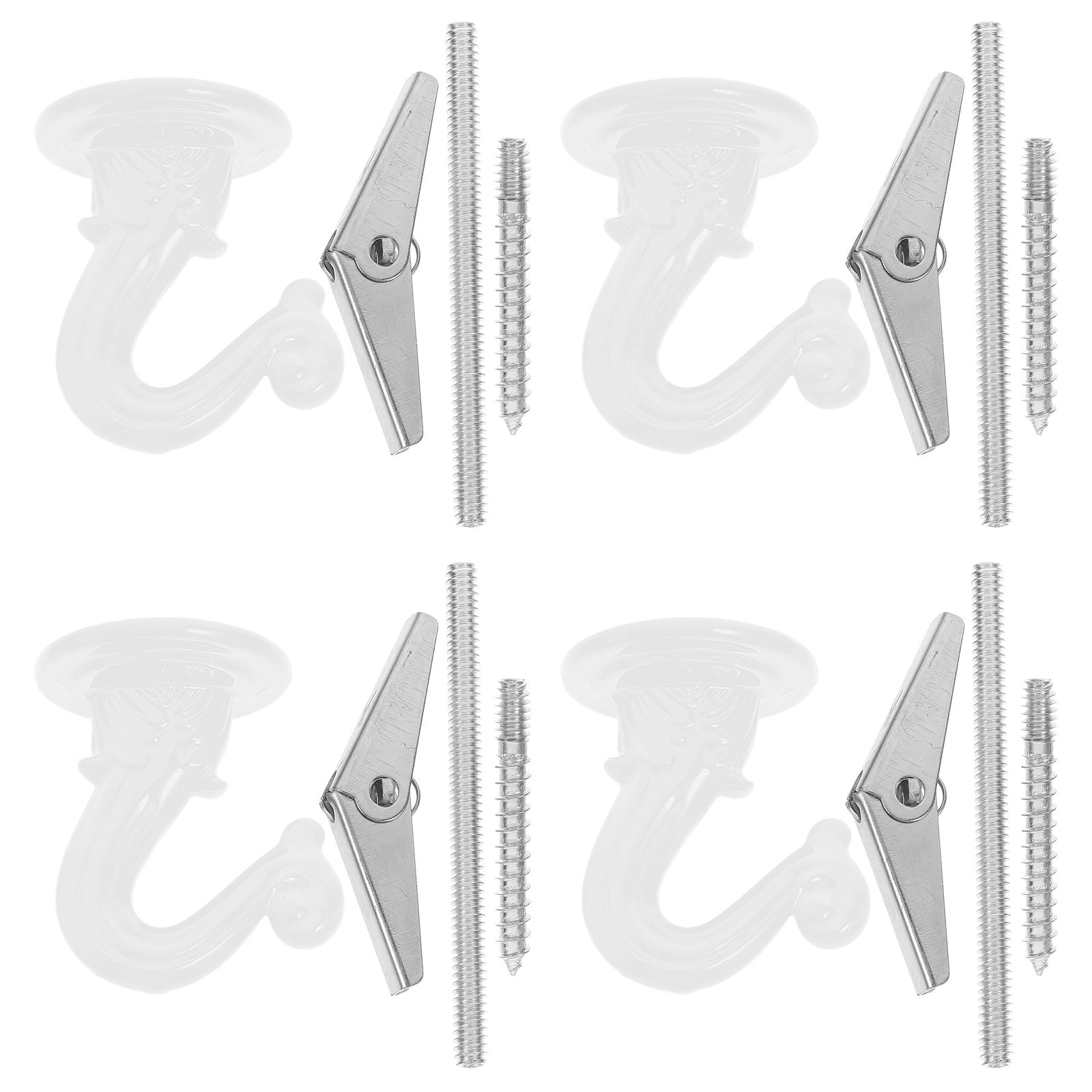 FRCOLOR 4 Sets of Ceiling Planter Hooks Wall Mount Plants Hooks Multi ...