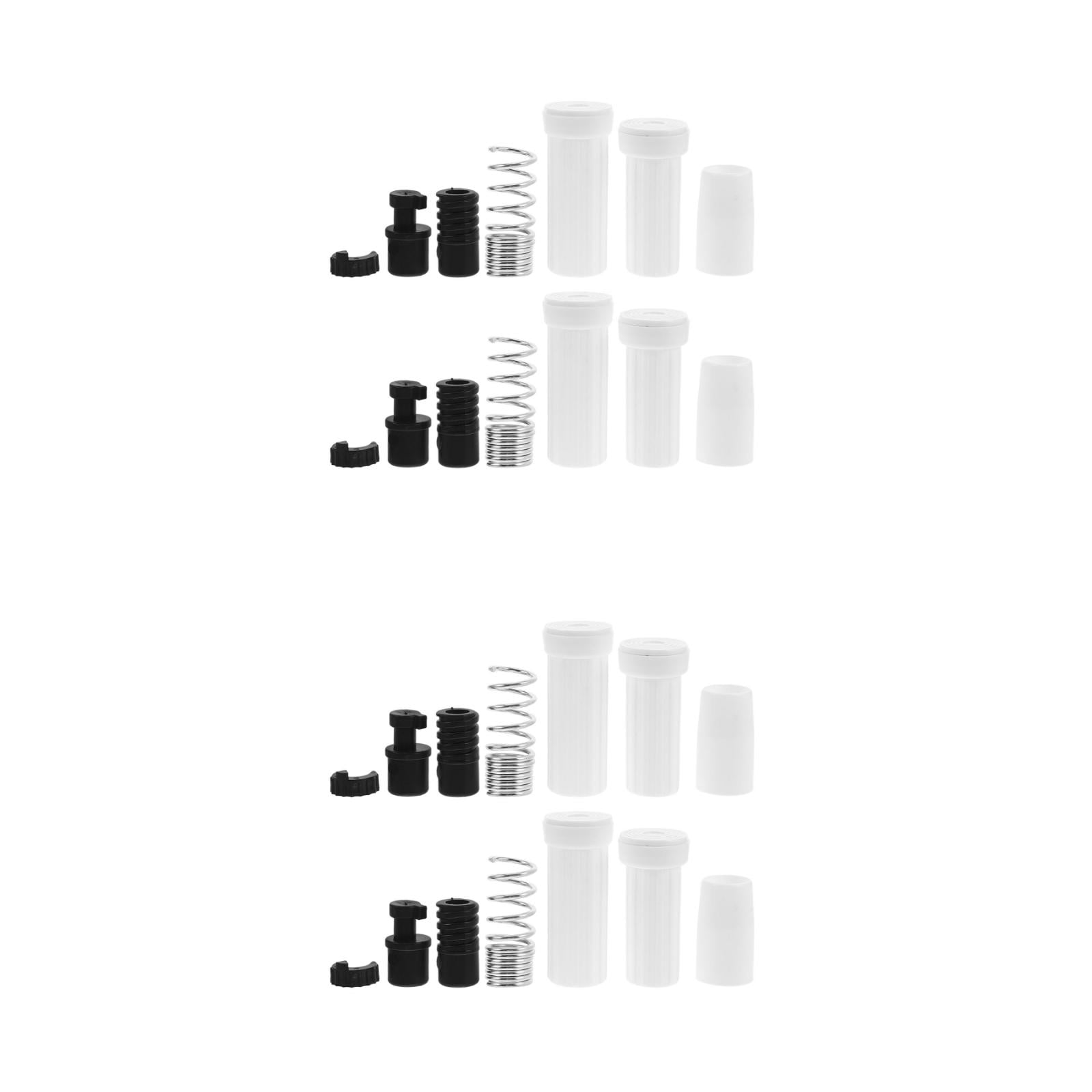 FRCOLOR 4 Sets Curtain Rod Finials Shower Rod Cover Metal End Caps For ...