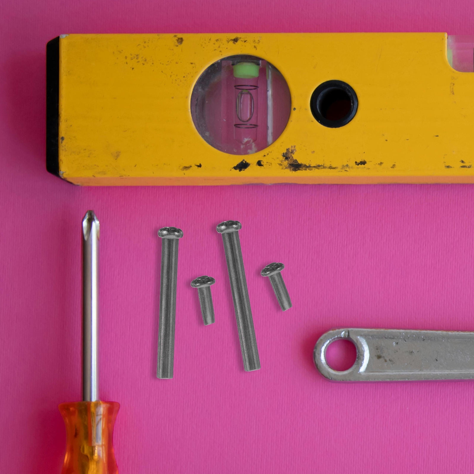 FRCOLOR 4 Sets Folding Hand Fan Axle Rivet Nails Handheld Fan Shaft ...