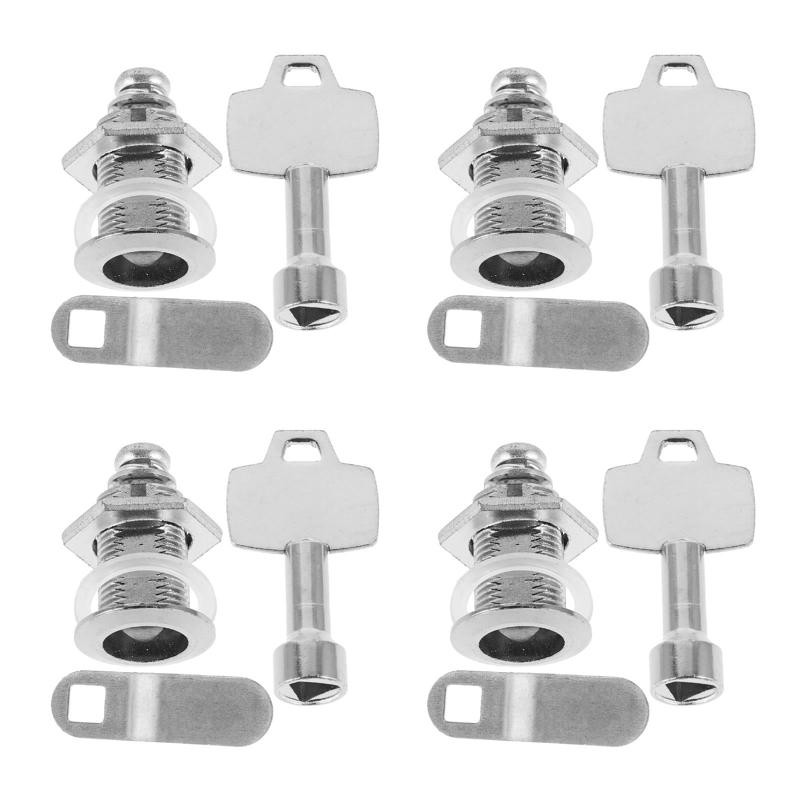 FRCOLOR 4 Sets of Garbage Can Lid Lock Trashcan Triangle Lock Trash Bin ...