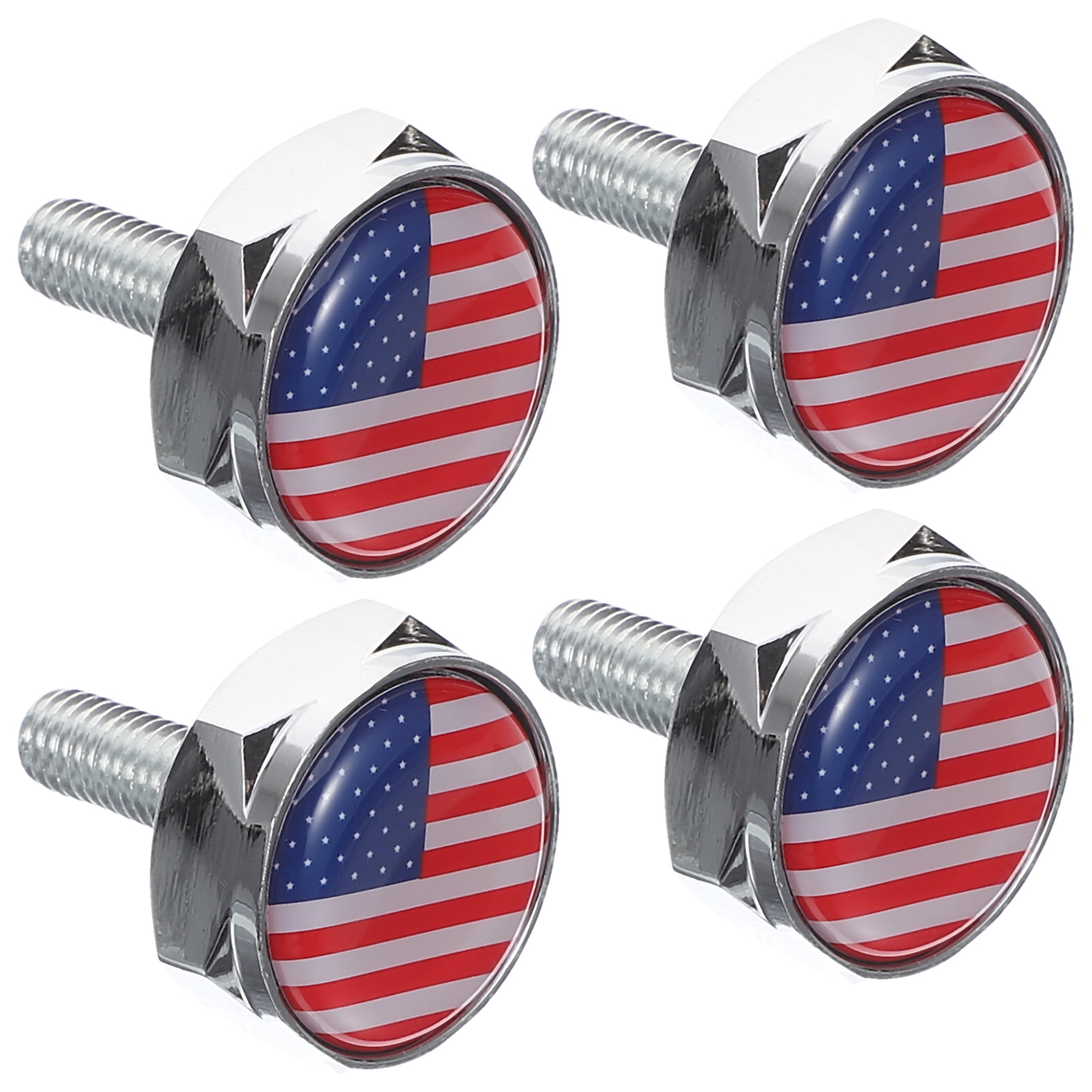 FRCOLOR 4 Sets License Plate Frame Screws Car License Plate Fasteners ...