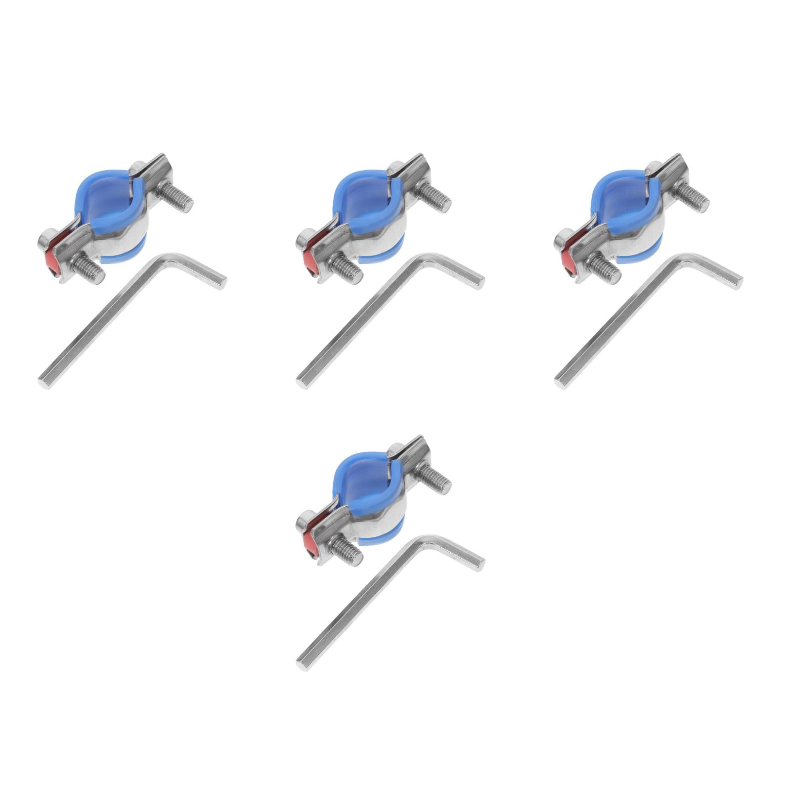 FRCOLOR 4 Sets Pipe Securing Clamp Stainless Steel Clamp Chair Cylinder ...