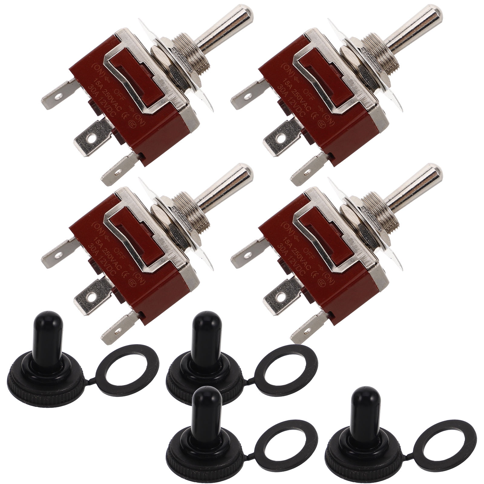 FRCOLOR 4 Sets Replacement Automotive Toggle Switches 3-Way Momentary ...