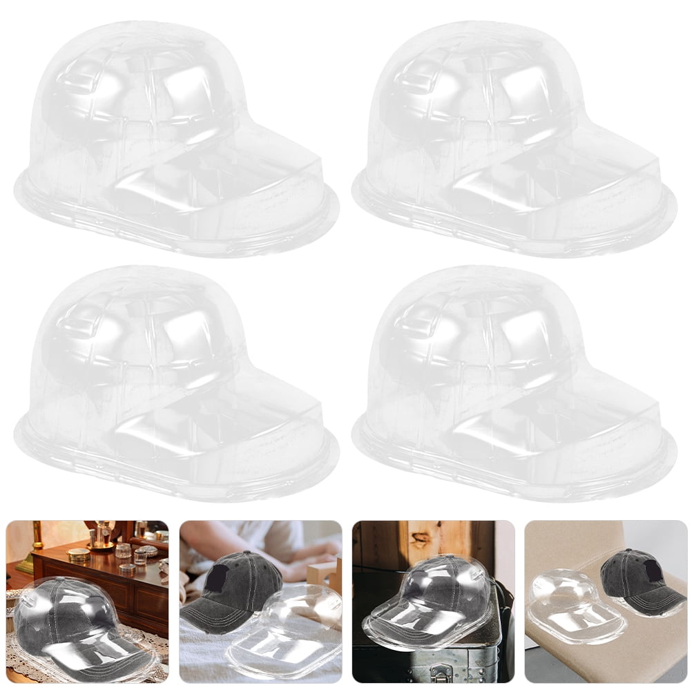 FRCOLOR 4 Sets of Baseball Hat Storage Display Holder Transparent ...