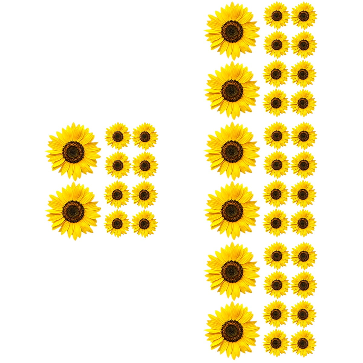 FRCOLOR 4 Sets of Flower Wall Decals Removable Floral Wall Stickers ...