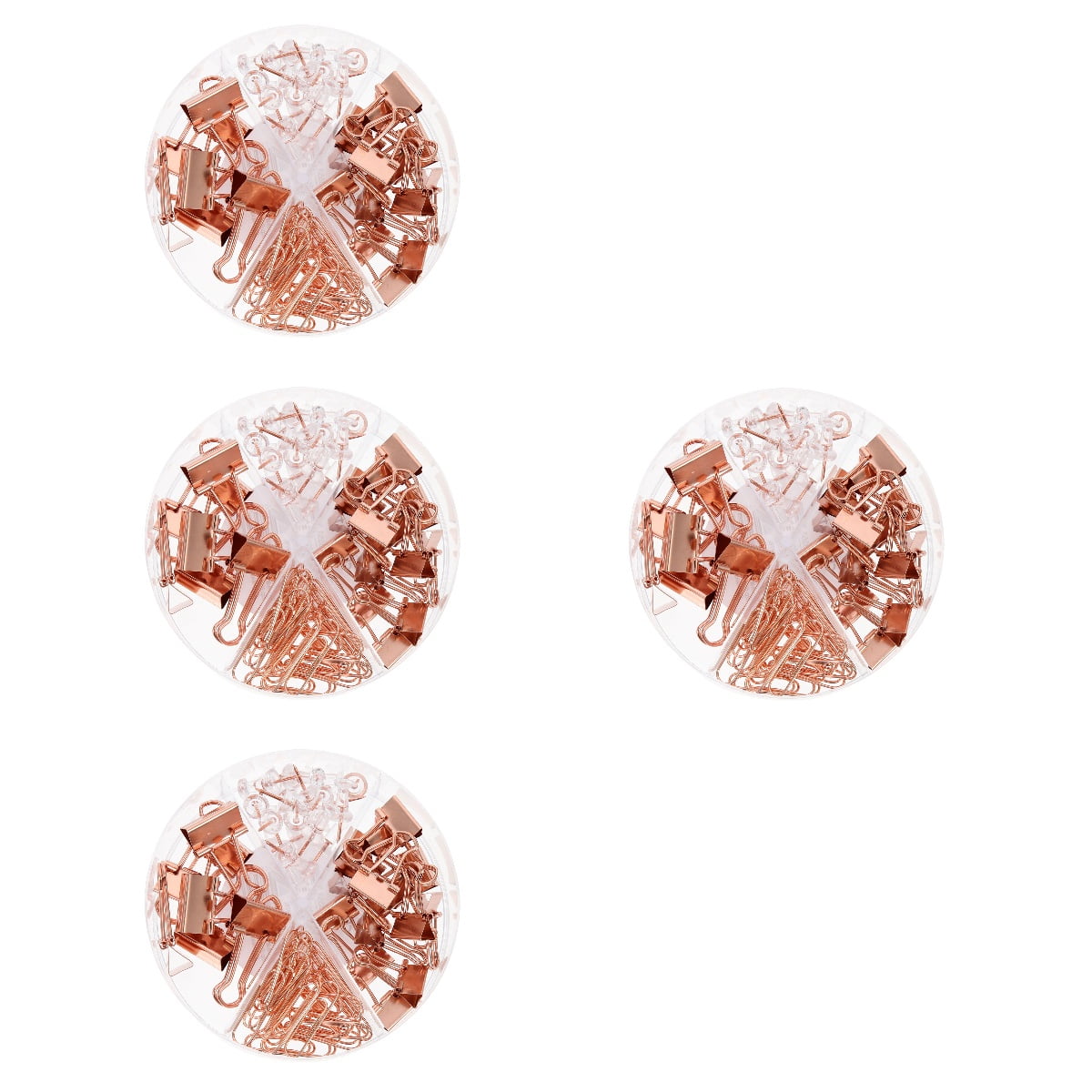 FRCOLOR 4 Sets of Portable Paper Clips Multi-function Binder Clips ...