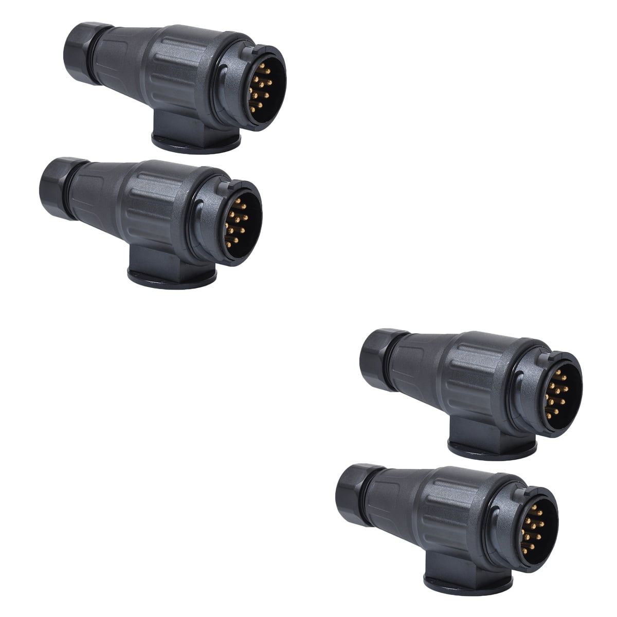 FRCOLOR 4 pcs 12V 13 Pin Trailer Plug Adapter Nylon 13 Pole Trailer ...