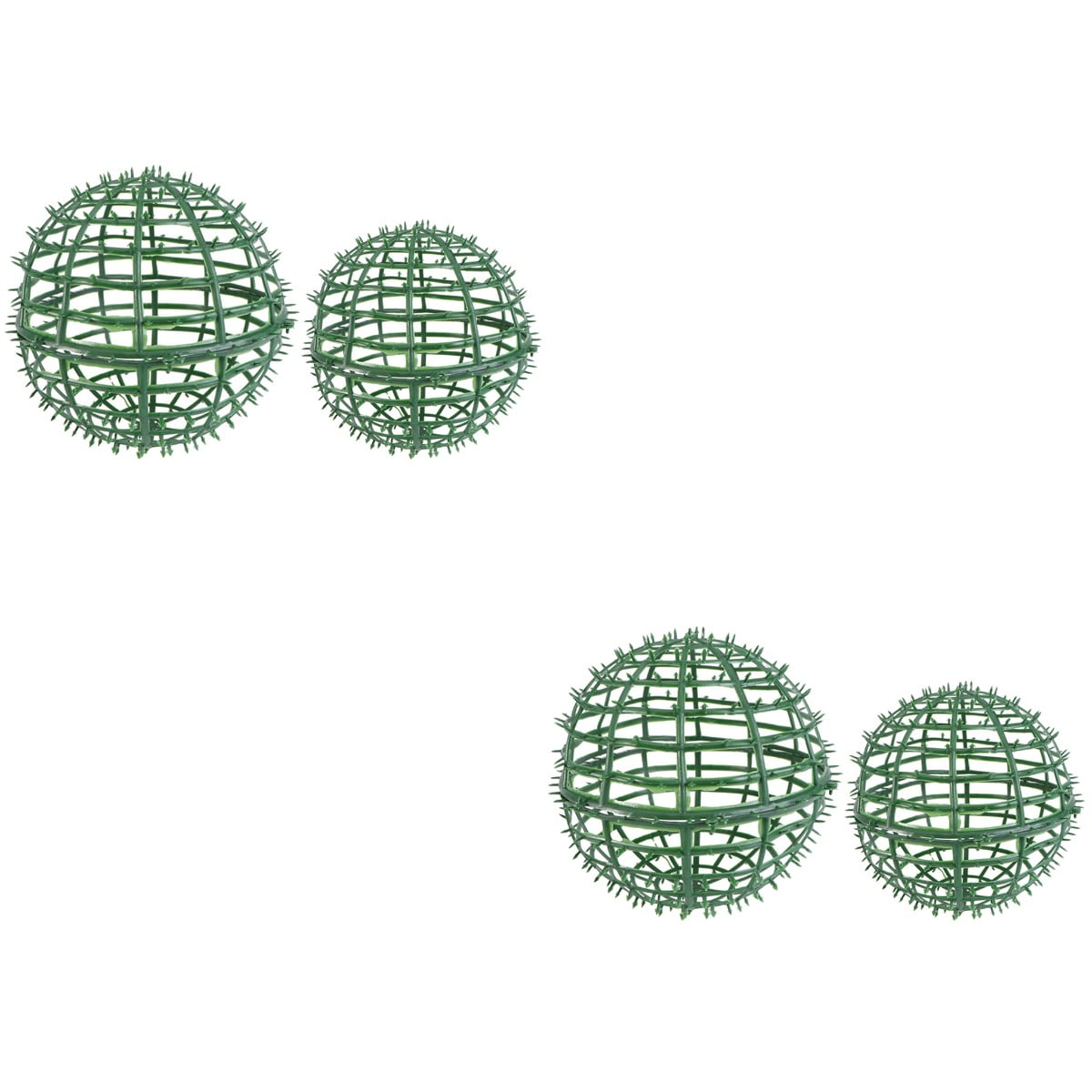FRCOLOR 4 pcs DIY Artificial Green Balls Topiary Support Cages Faux ...