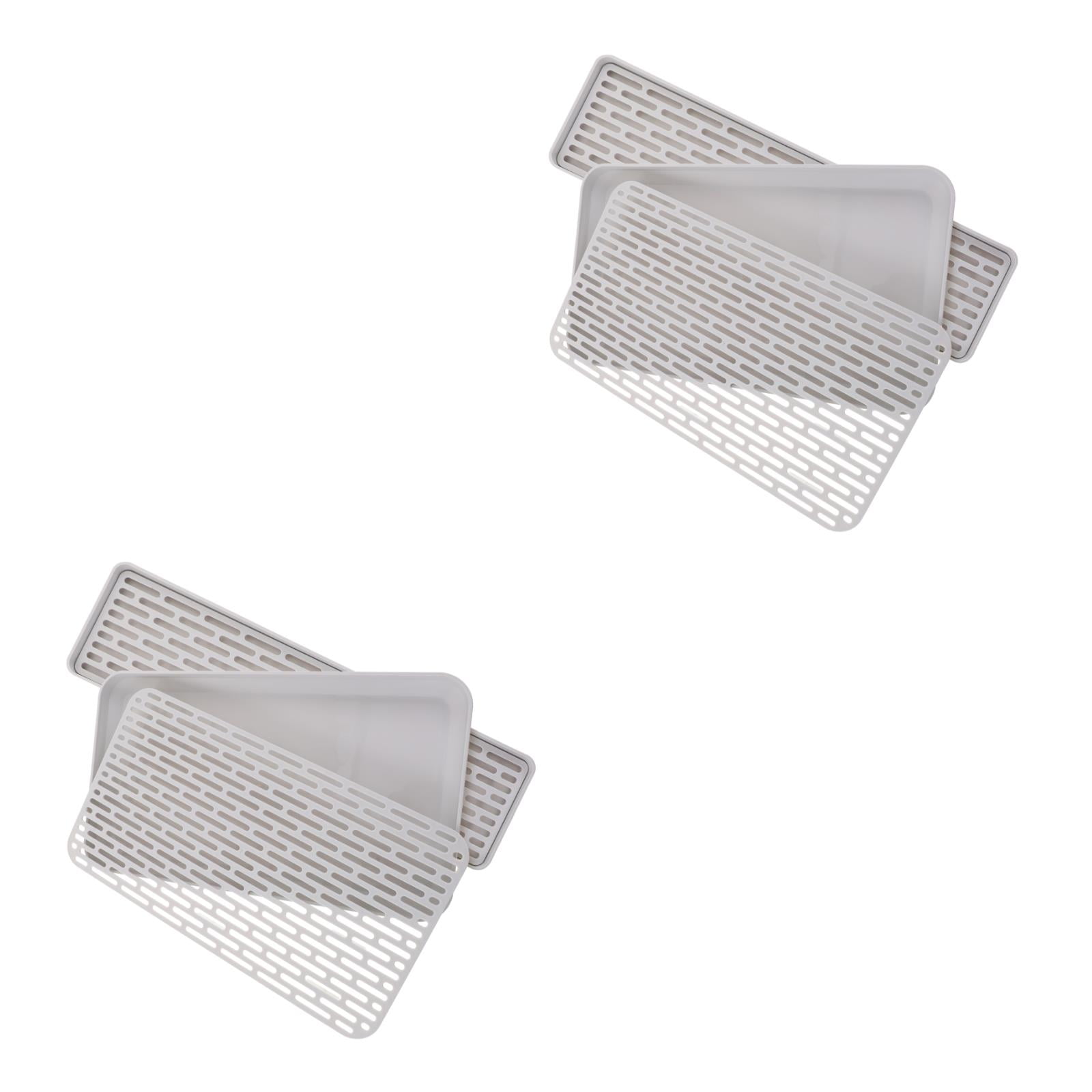 FRCOLOR 4 pcs Drain Tray Kitchen Cutlery Water Filter Tray Multi ...