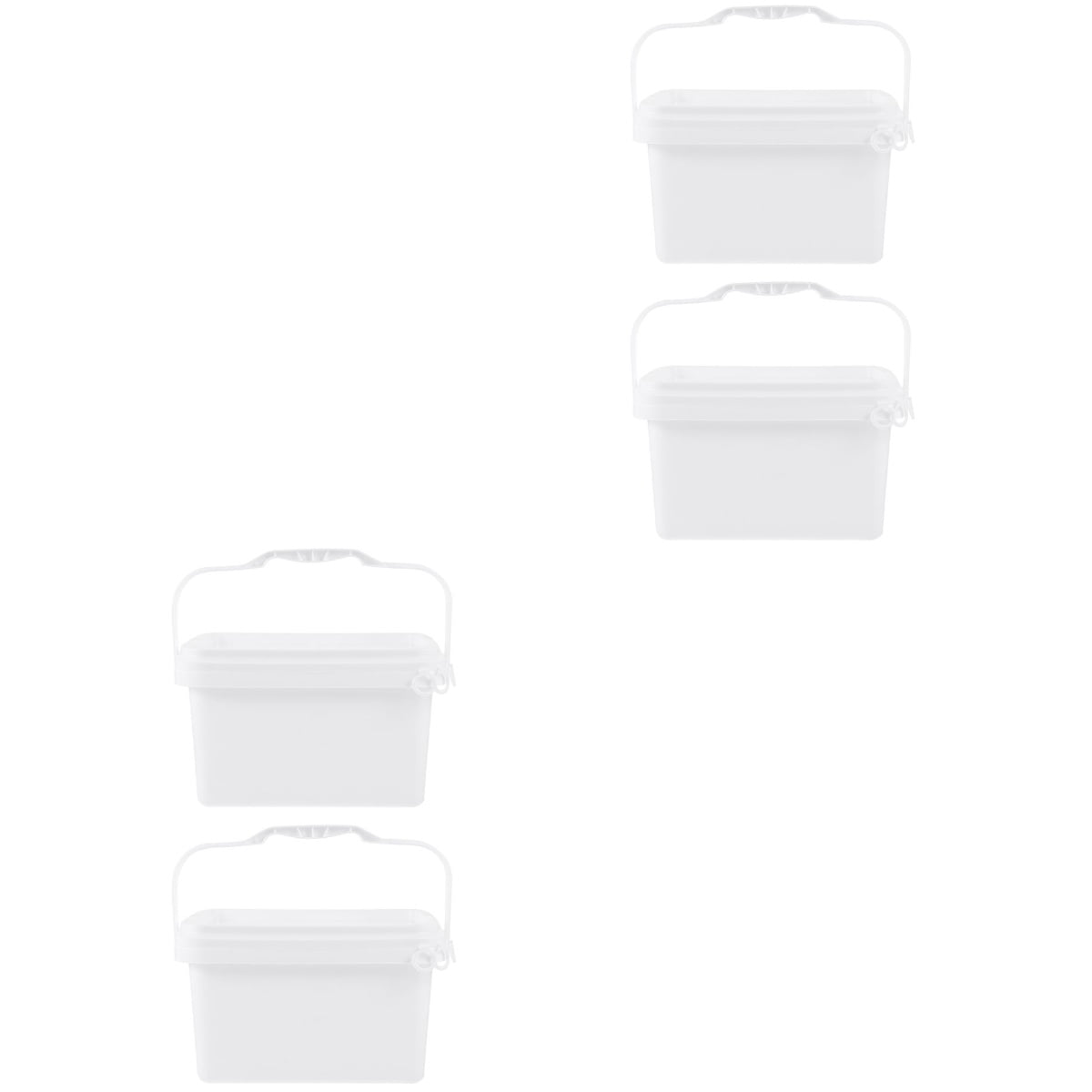 FRCOLOR 4 pcs Empty Paint Can with Lid Multipurpose Storage Bucket ...