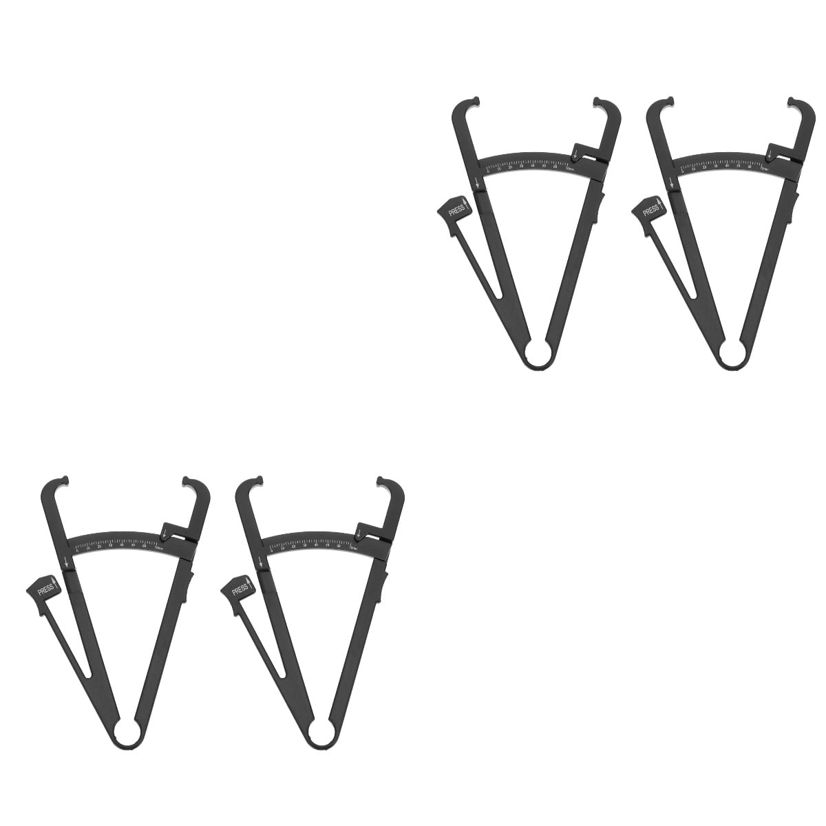 FRCOLOR 4 pcs Handheld Skinfold Caliper Measurement Device for Men ...