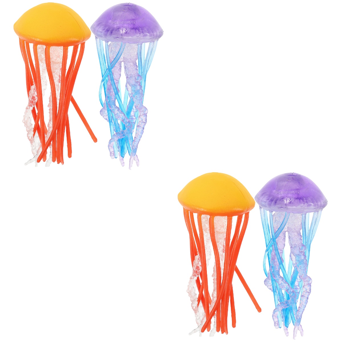 FRCOLOR 4 pcs Jellyfish Figurines Jellyfish Models Sea Animal Figures ...