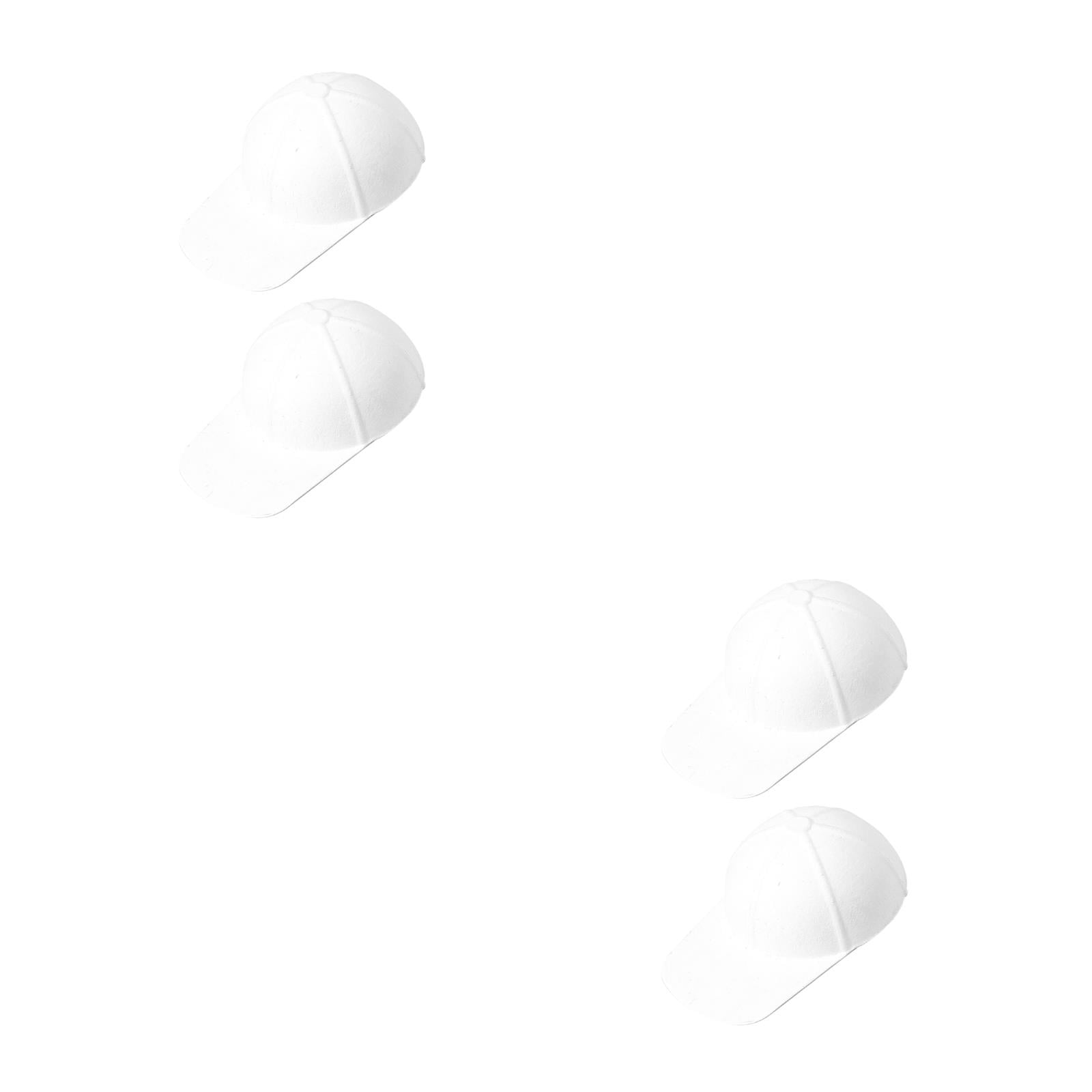 FRCOLOR 4 pcs White Paper Sun Hats Blank Paper Coloring Hats Kids ...