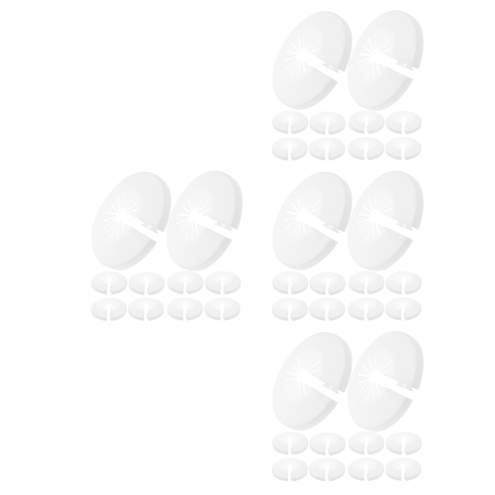 LABSERRON 40 PCS Pipe Cover Decoration Plastic Water Pipe Drain Line ...